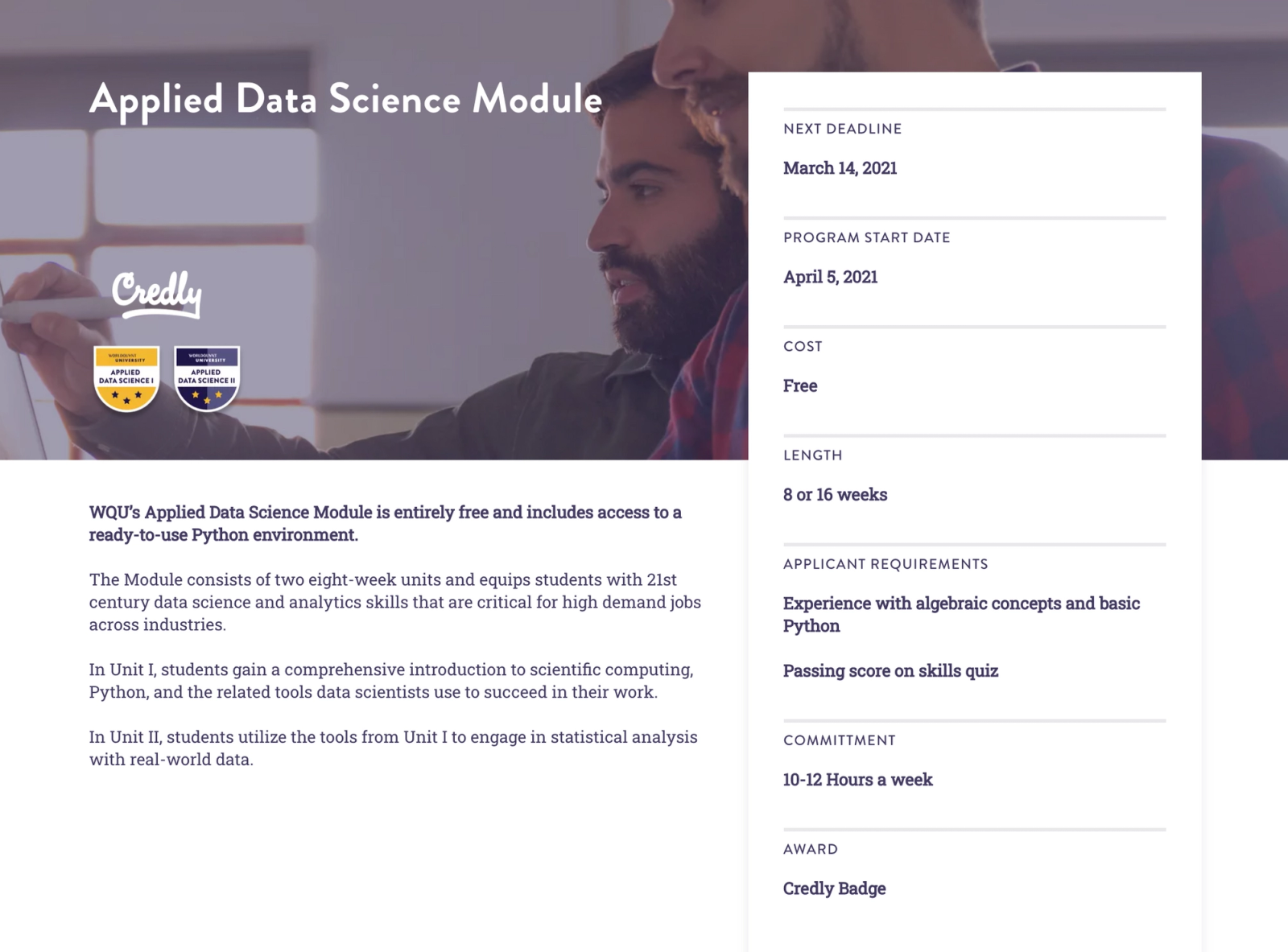 WorldQuant University - made with Sanity.io