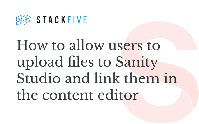 Stack Five's profile & content on Sanity.io