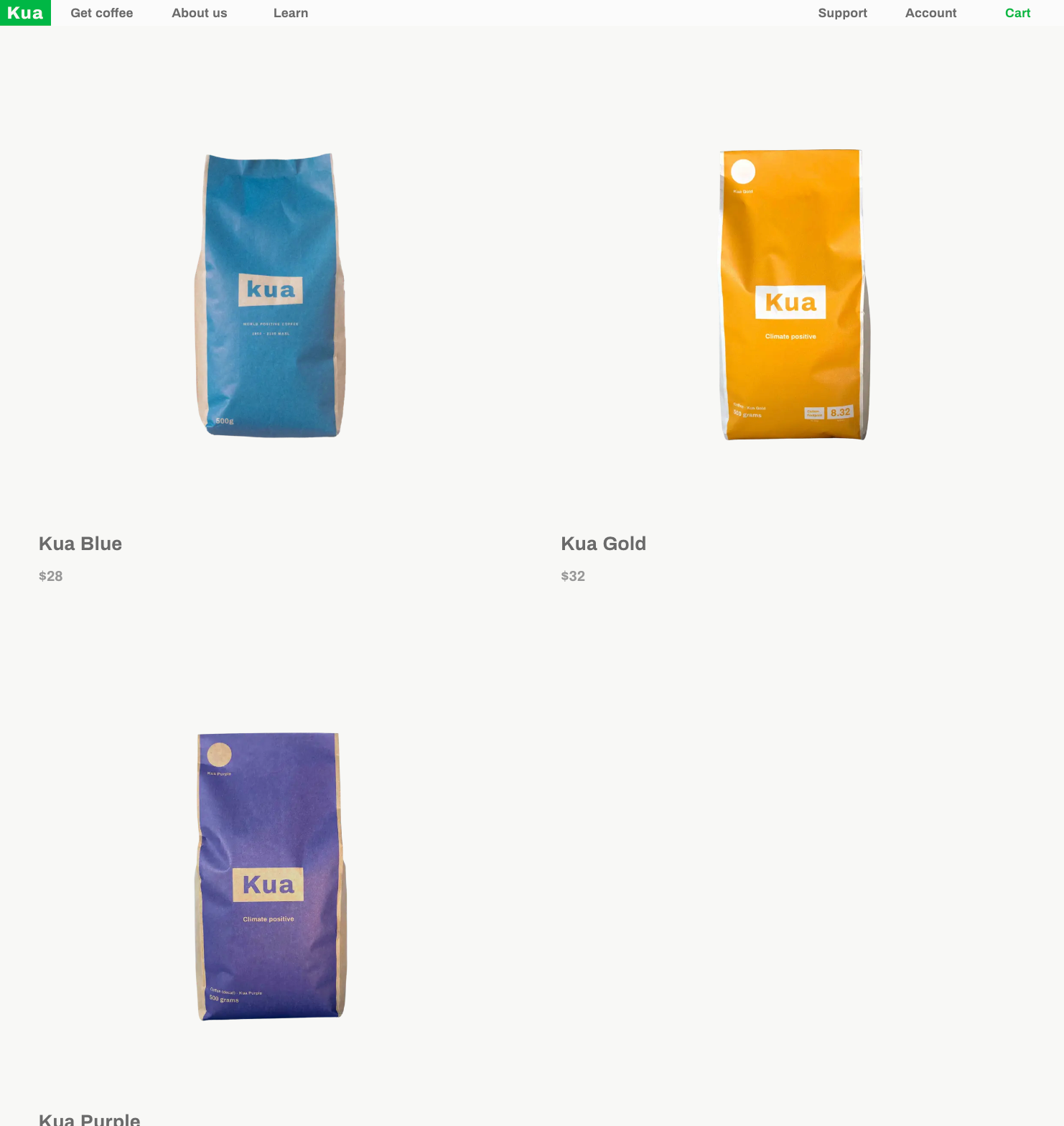 Kua Coffee - made with Sanity.io