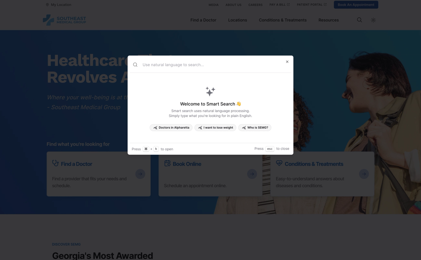 Southeast Medical Group - made with Sanity.io