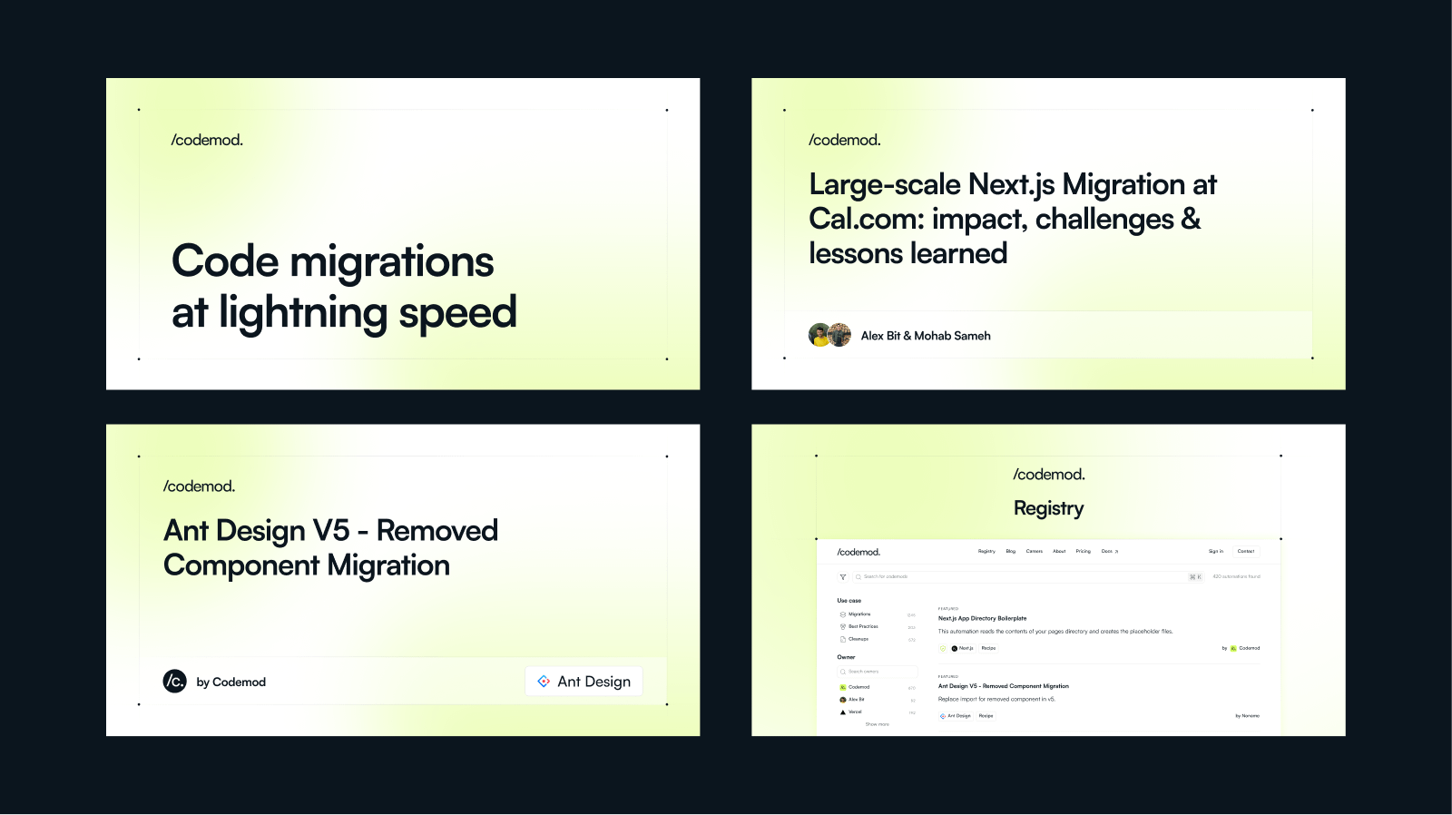 Codemod - made with Sanity.io