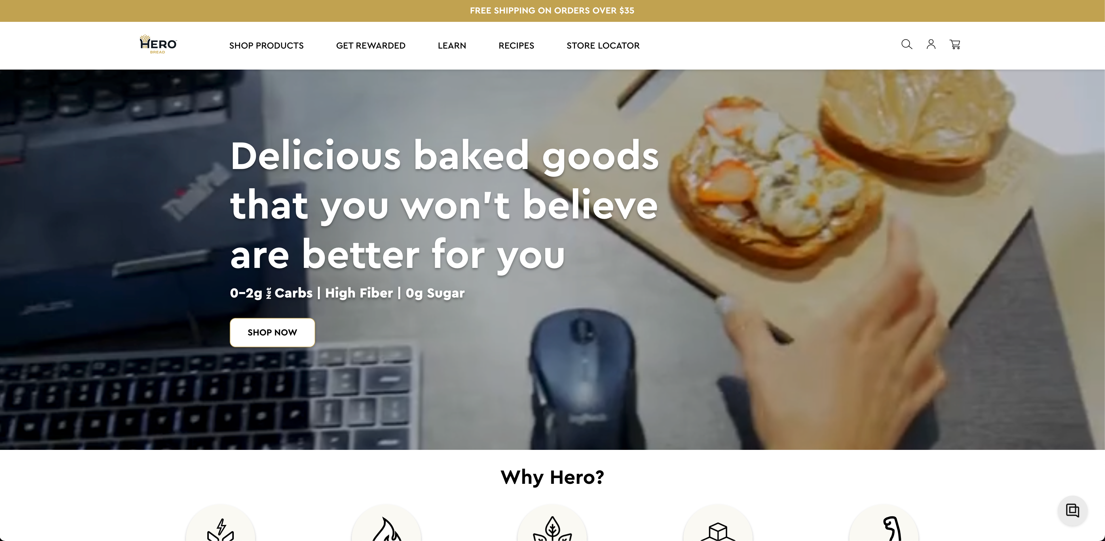 Hero Bread - made with Sanity.io