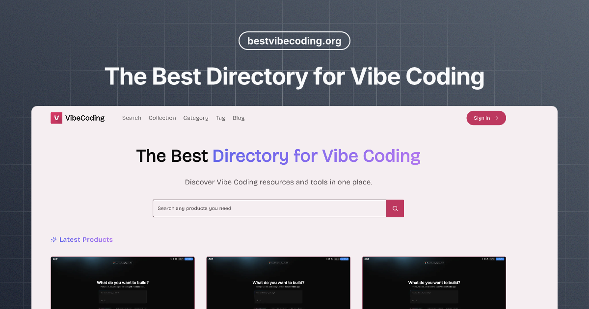 Vibe Coding Directory - made with Sanity.io