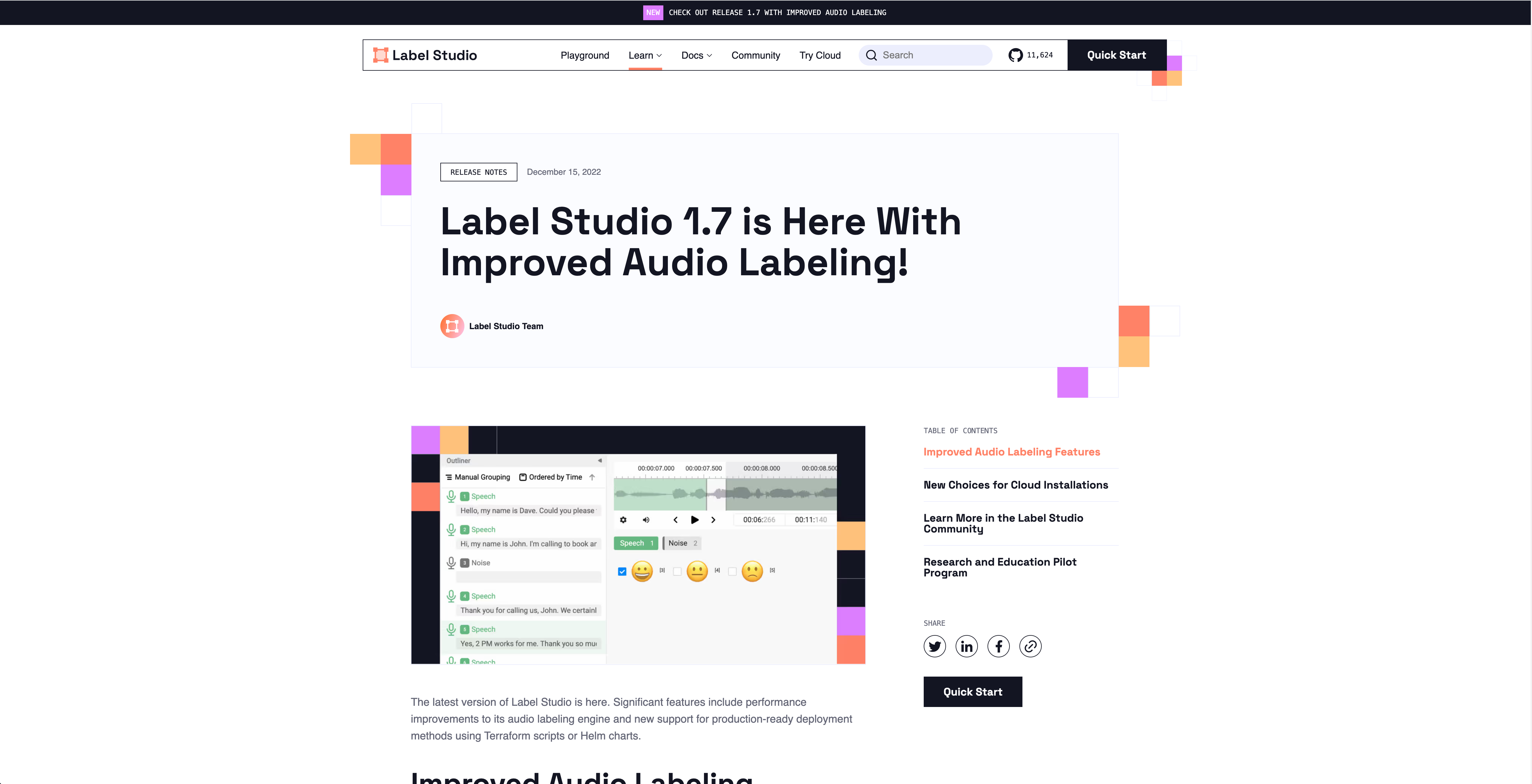 Label Studio - made with Sanity.io
