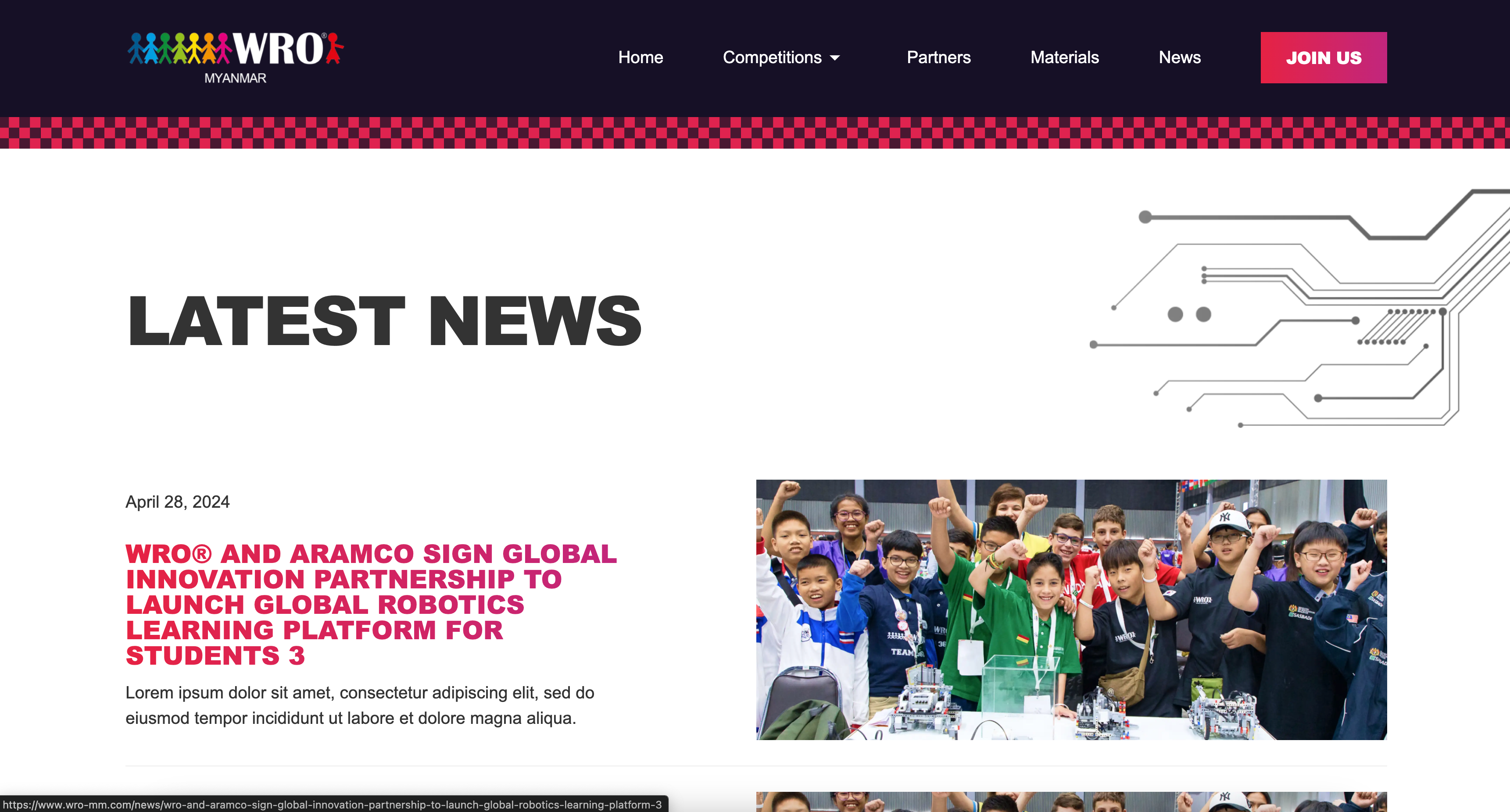 WRO Myanmar - made with Sanity.io