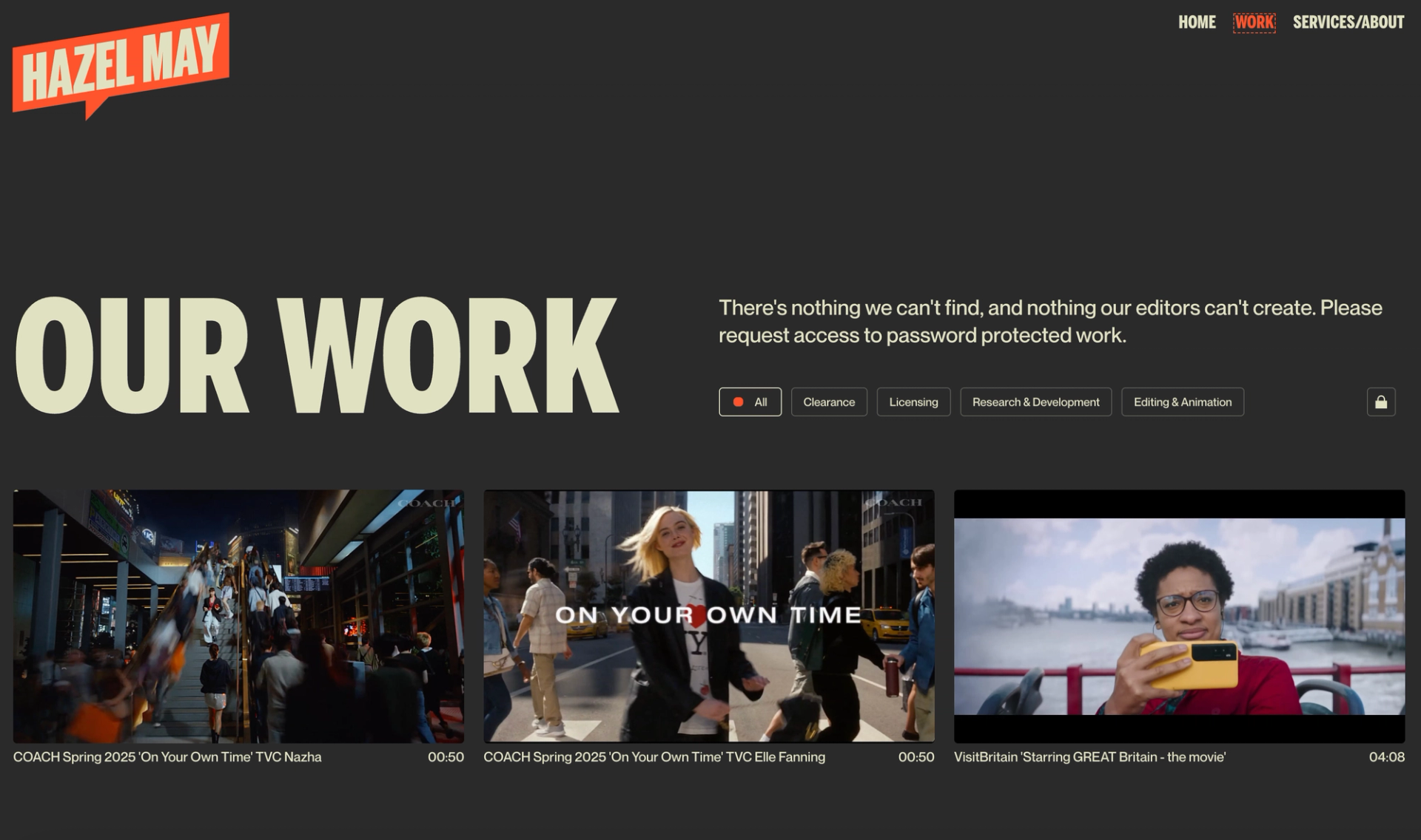 Hazel May - made with Sanity.io