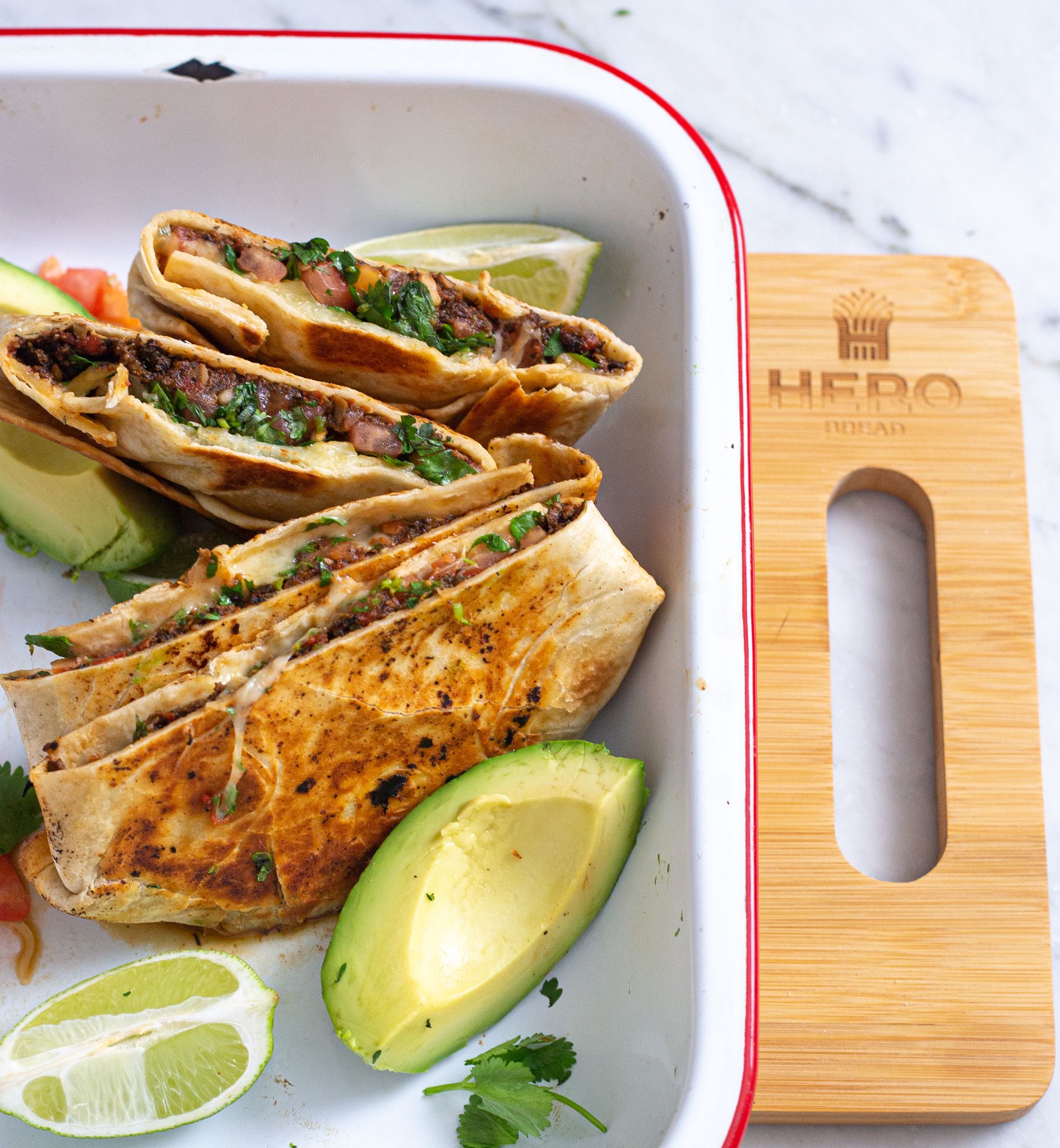 Crunch Wrap on 0g Net Carb Hero Flour Tortillas