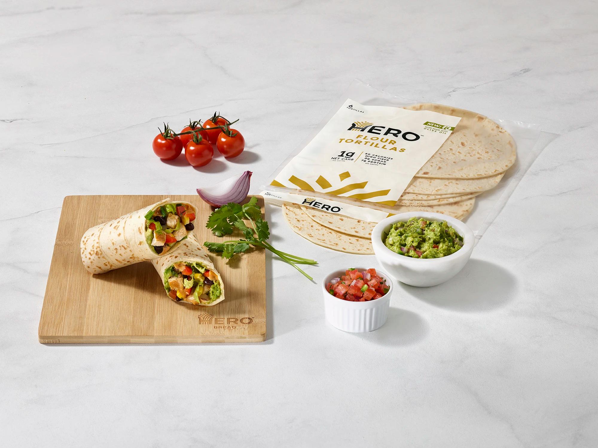 1g Net Carbs, 0g Sugar Flour Tortillas | Hero Bread™
