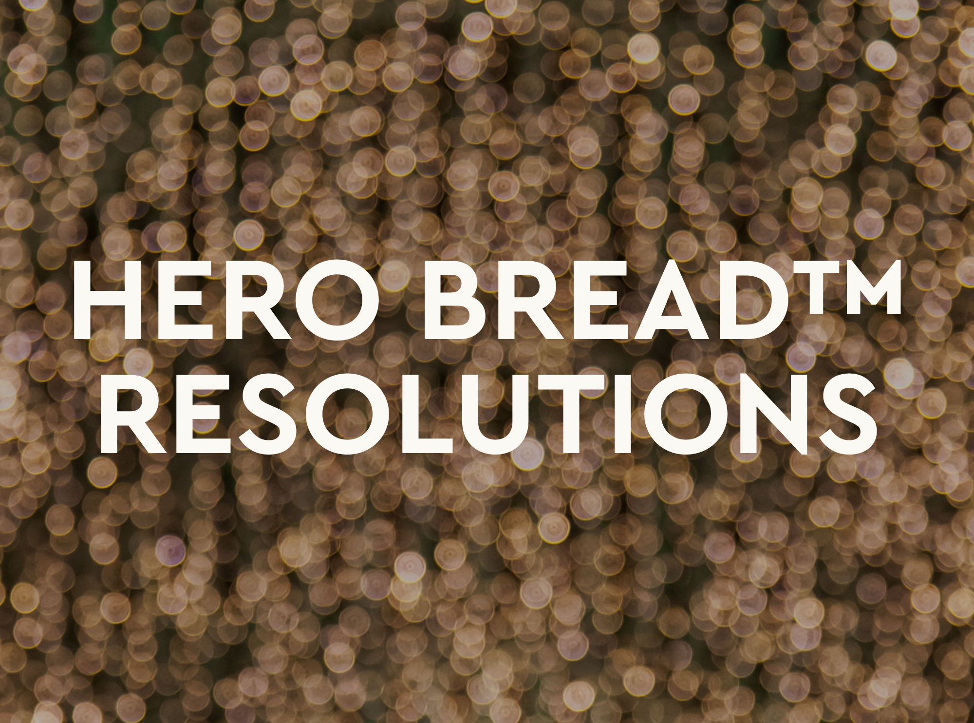 Hero Bread™ 2024 Resolutions | Blog
