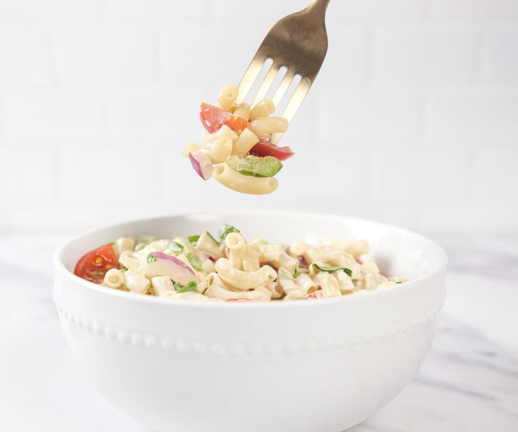 Fresh & Fiber-Forward Macaroni Salad | Hero Bread Recipes