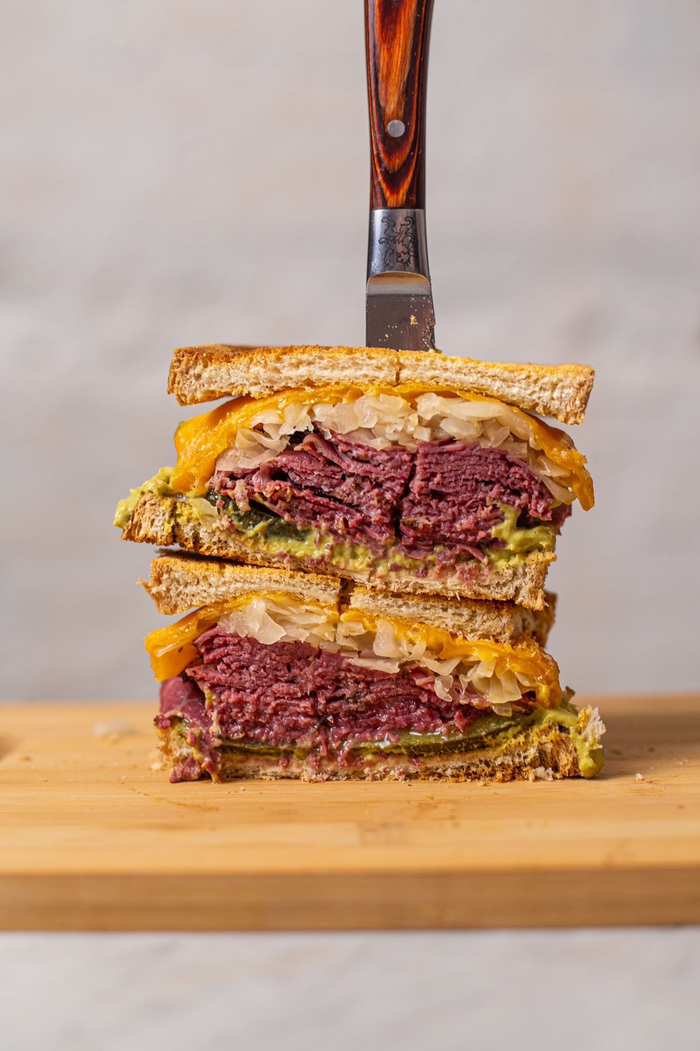 Reuben Style Sandwich on 0g Net Carb Hero Classic White Bread