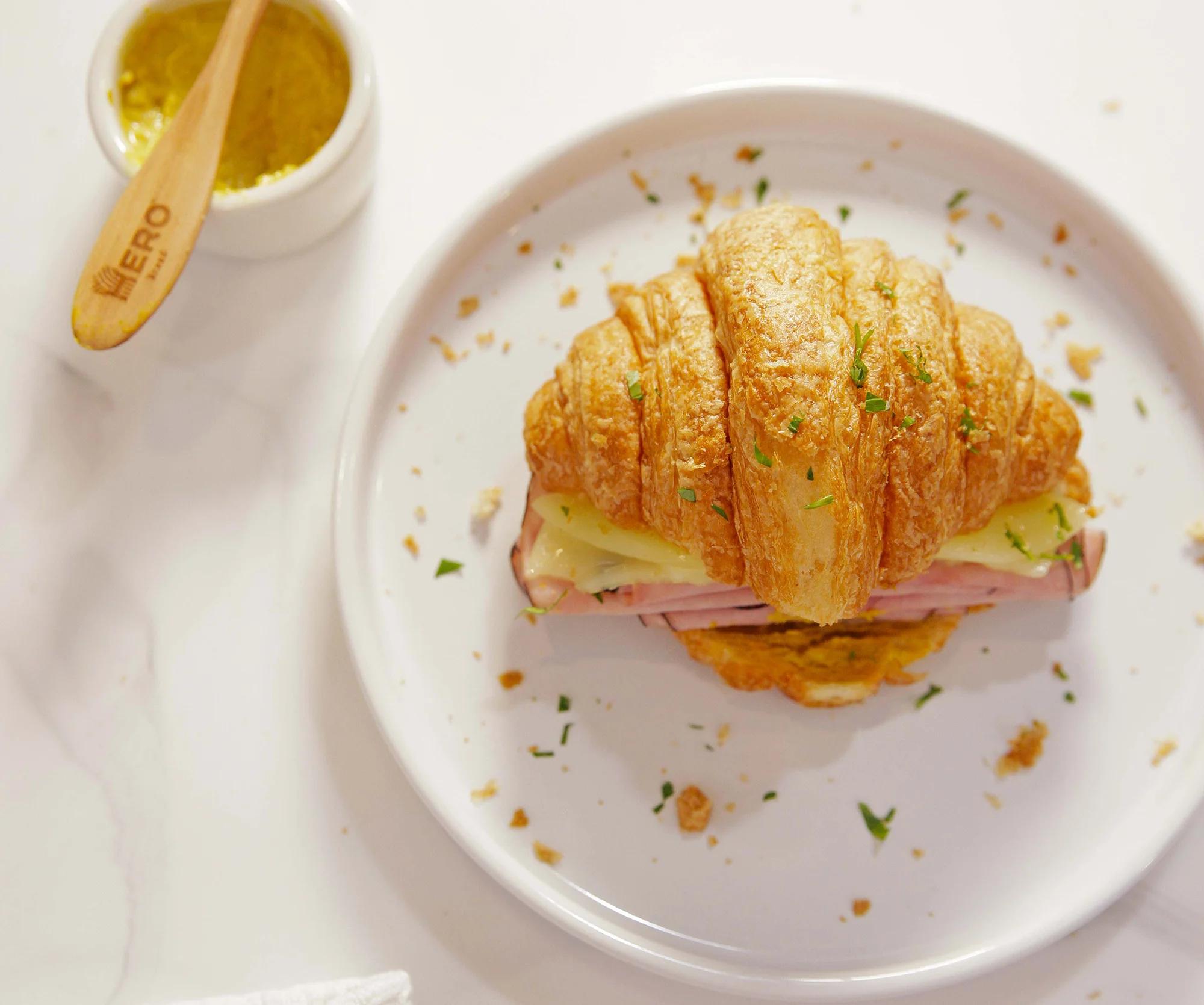 Ham & Cheese Croissant Sandwich