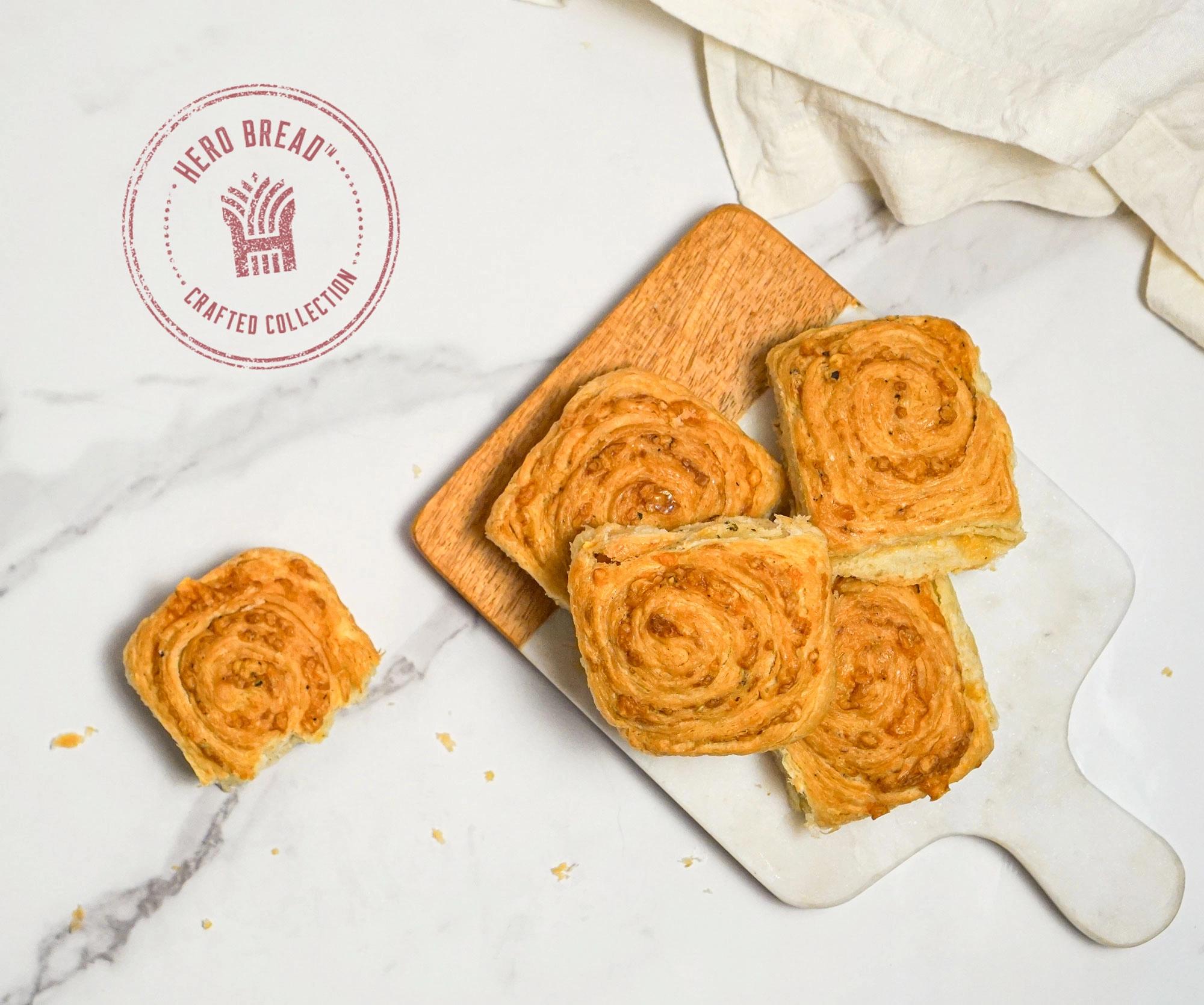 Hero Cheese & Herb Croissant Rolls | 1g Net Carbs, 0g Sugar
