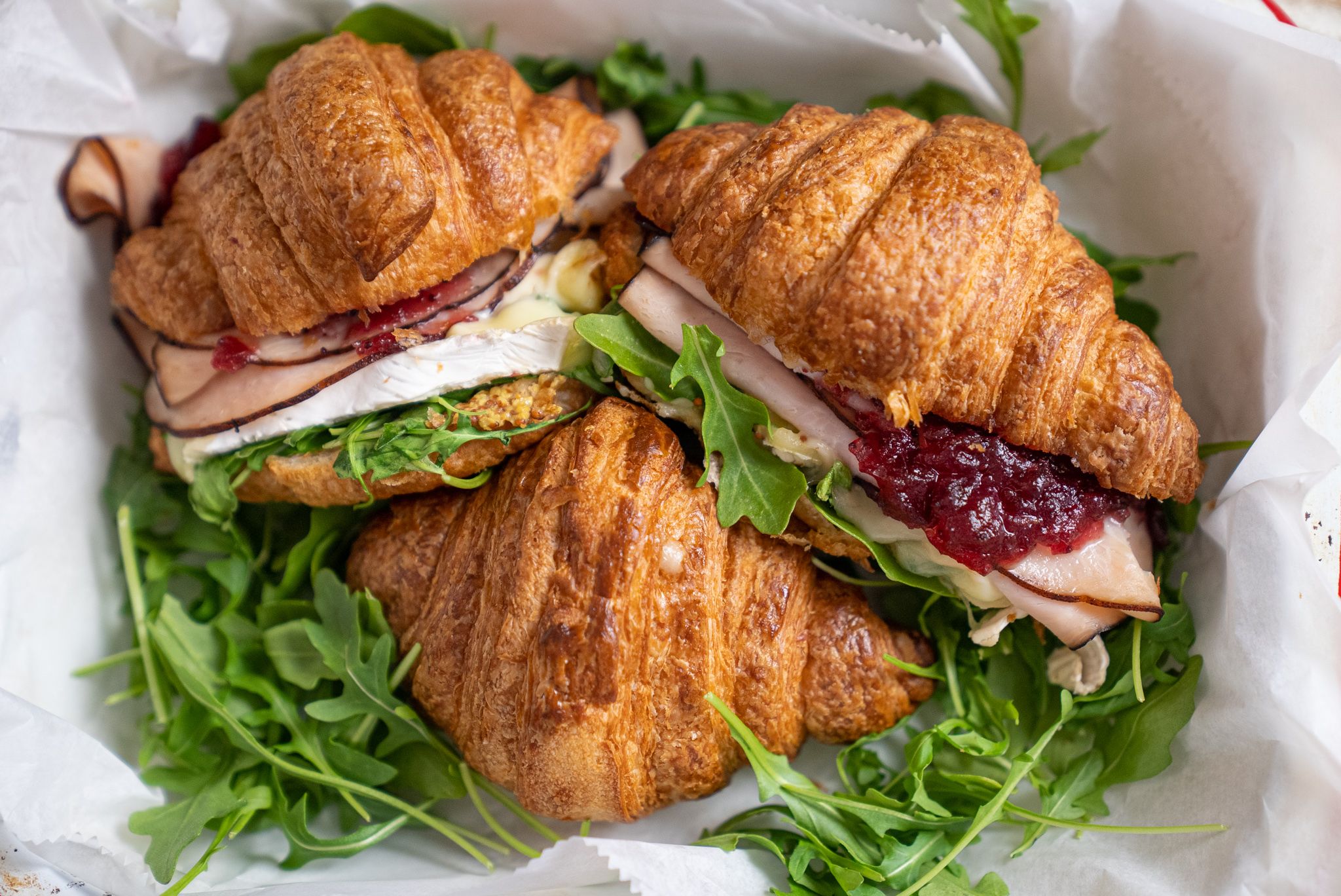 Ham and Brie Holiday Sandwich on 2g Net Carb Hero Croissants