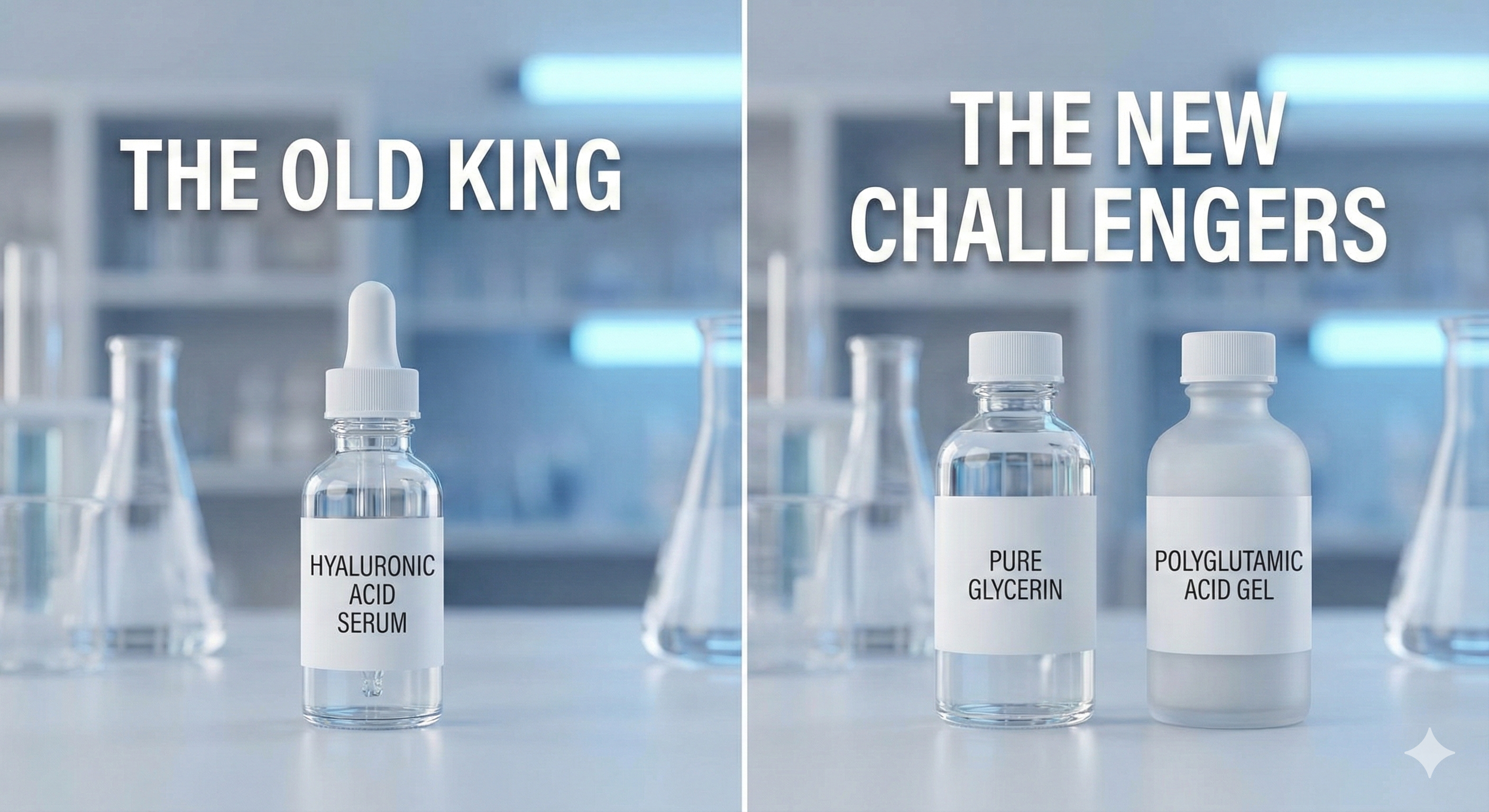 Hyaluronic Acid vs. Polyglutamic Acid vs. Glycerin