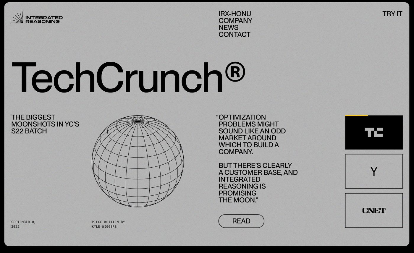 Integrated Reasoning Branding + Website by Non-Linear Studio