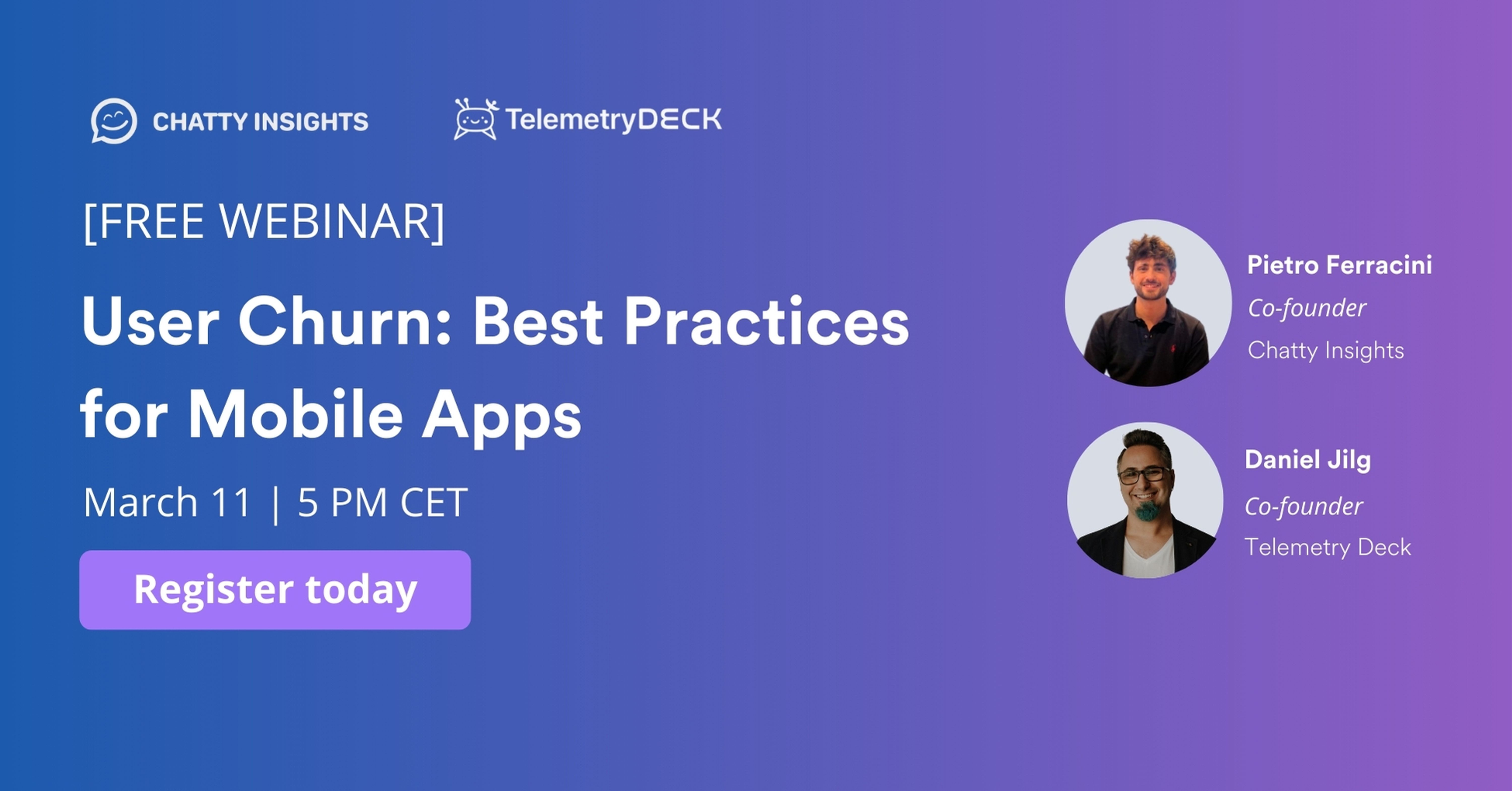 Free webinar: User Churn: Best Practices for Mobile Apps | TelemetryDeck