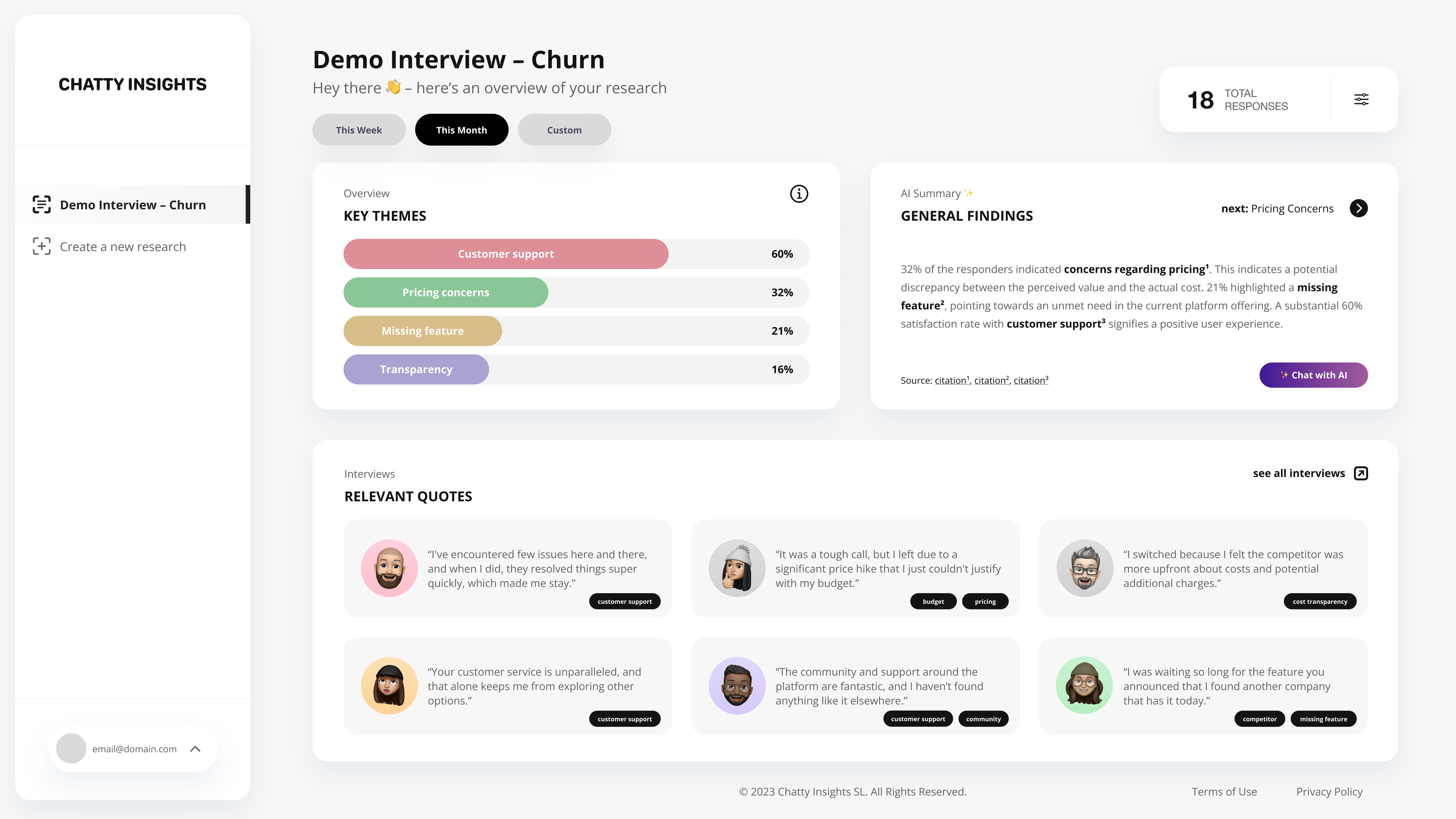 Meet Chatty Insights | TelemetryDeck