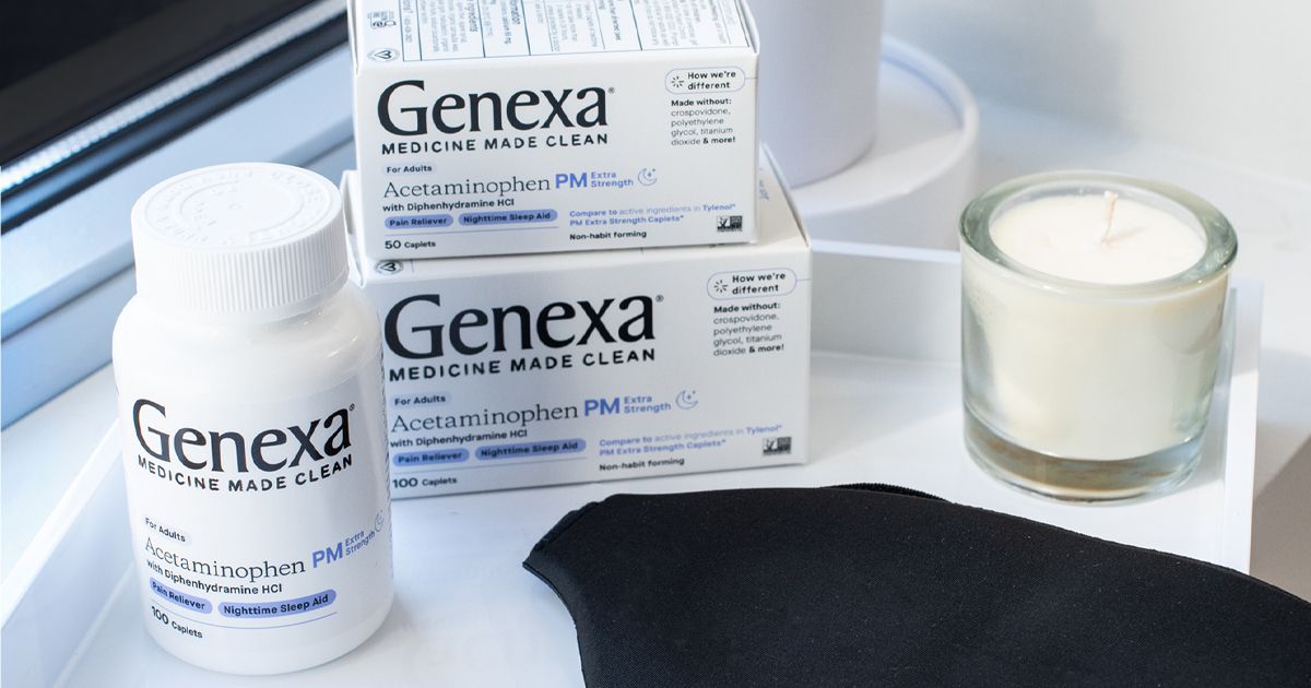 Acetaminophen PM Extra Strength 50ct - Acetaminophen Sleep Aid | Genexa