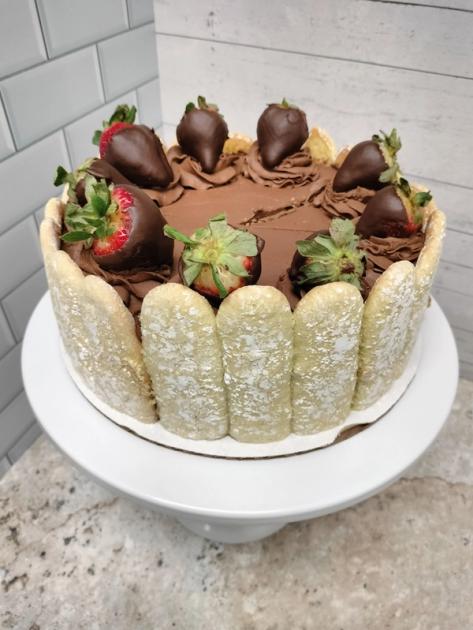 Carlotta Cake with Chocolate Mousse | Biscotti.app - Mamma Rosa's ...