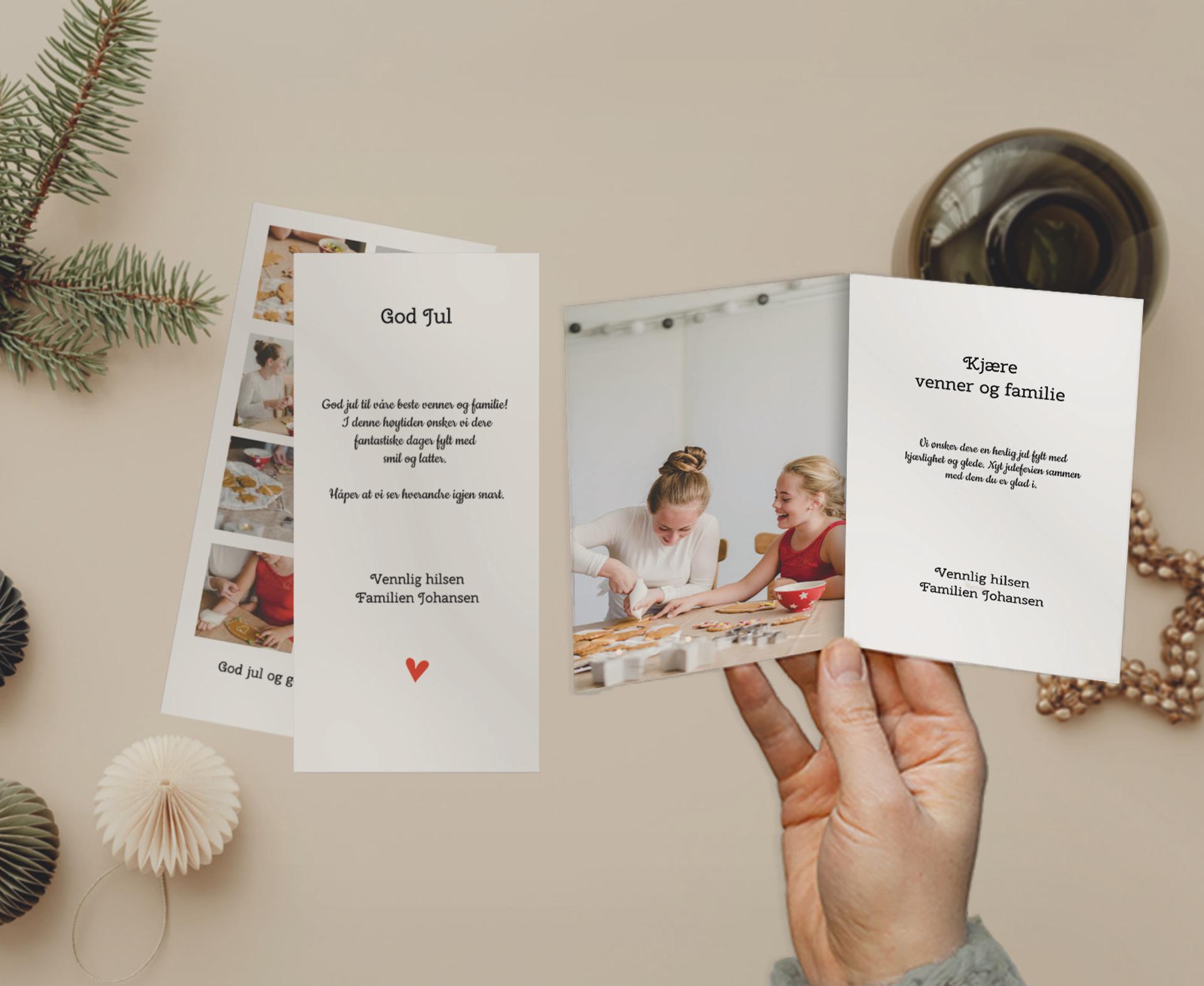 Julekort | Lag egne julekort på ekte fotopapir | Elite Foto | Elite Foto