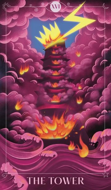 16. The Tower | Major Arcana | Destiny Matrix Chart | The Matrix of Destiny