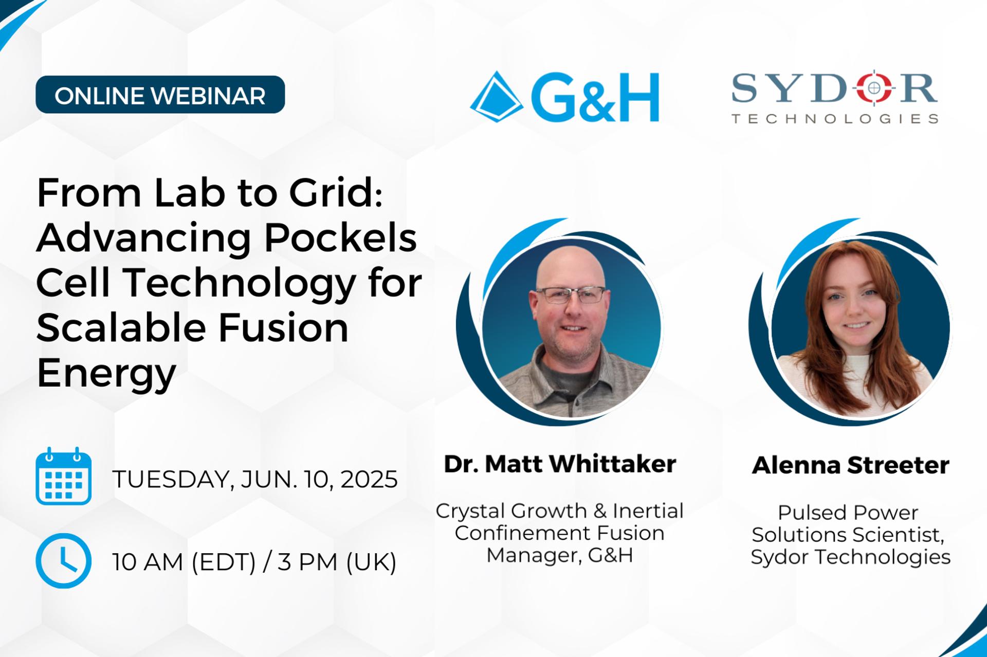 Pockels Cells for Laser Modulation & Fusion - Larger Aperture Devices