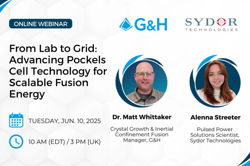 Webinar │ Advancing Pockels Cell Technology for Scalable Fusion Energy
