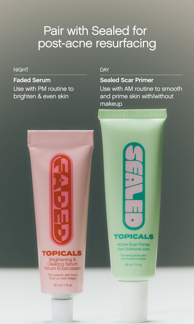 Topicals | Serum For Discoloration & Dark Spots- Faded Serum | Topicals