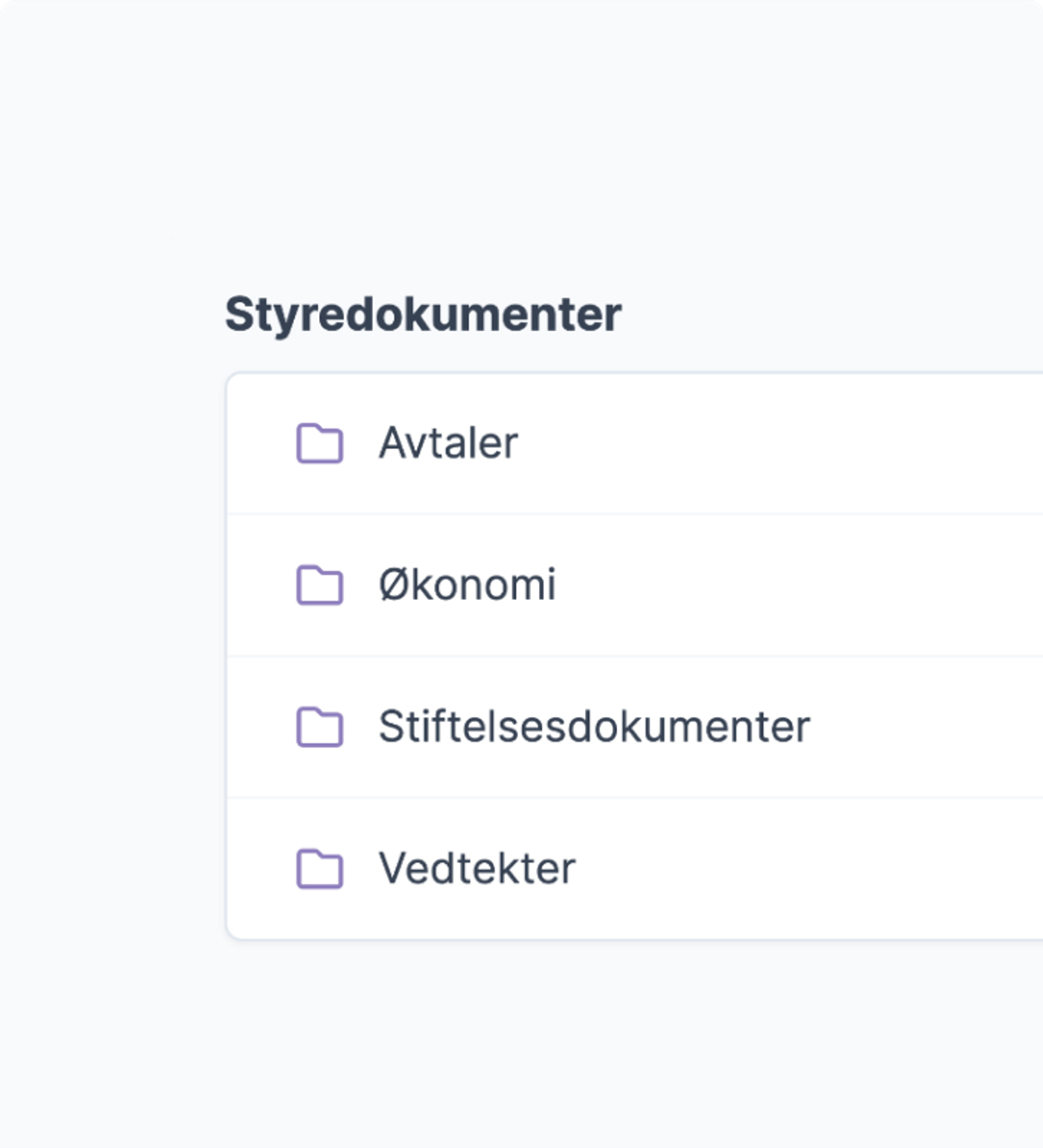 Dokumentsenter – Bård styreportal