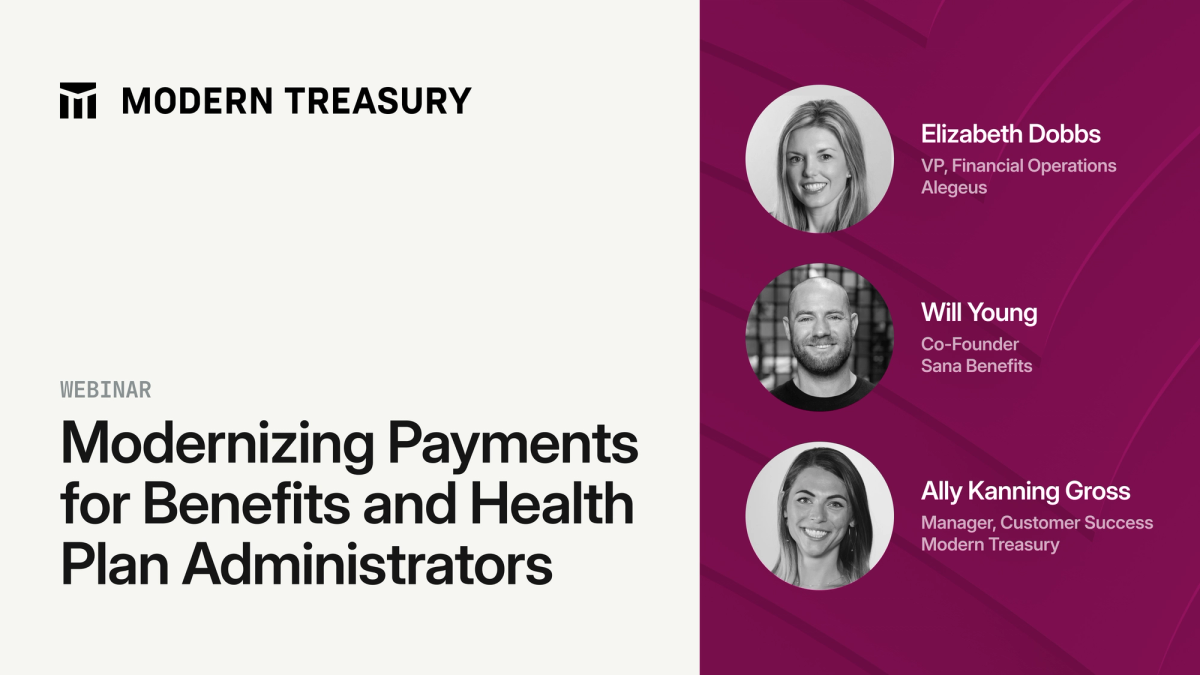 Transforming Financial Operations with Faster Payments | Webinar | Modern Treasury
