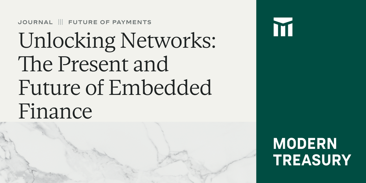 Unlocking Networks: The Present and Future of Embedded Finance