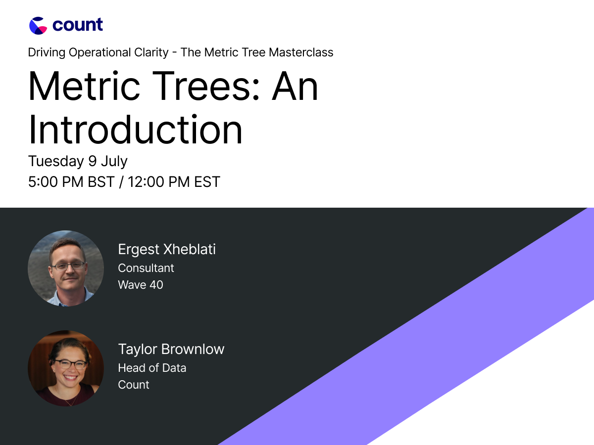 Metric Tree Masterclass: Part 1 - An Introduction to Metric Trees | Count