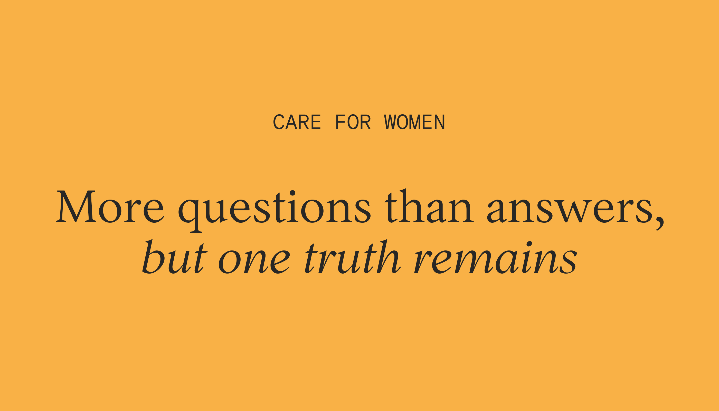 More questions than answers, but one truth remains | Tia