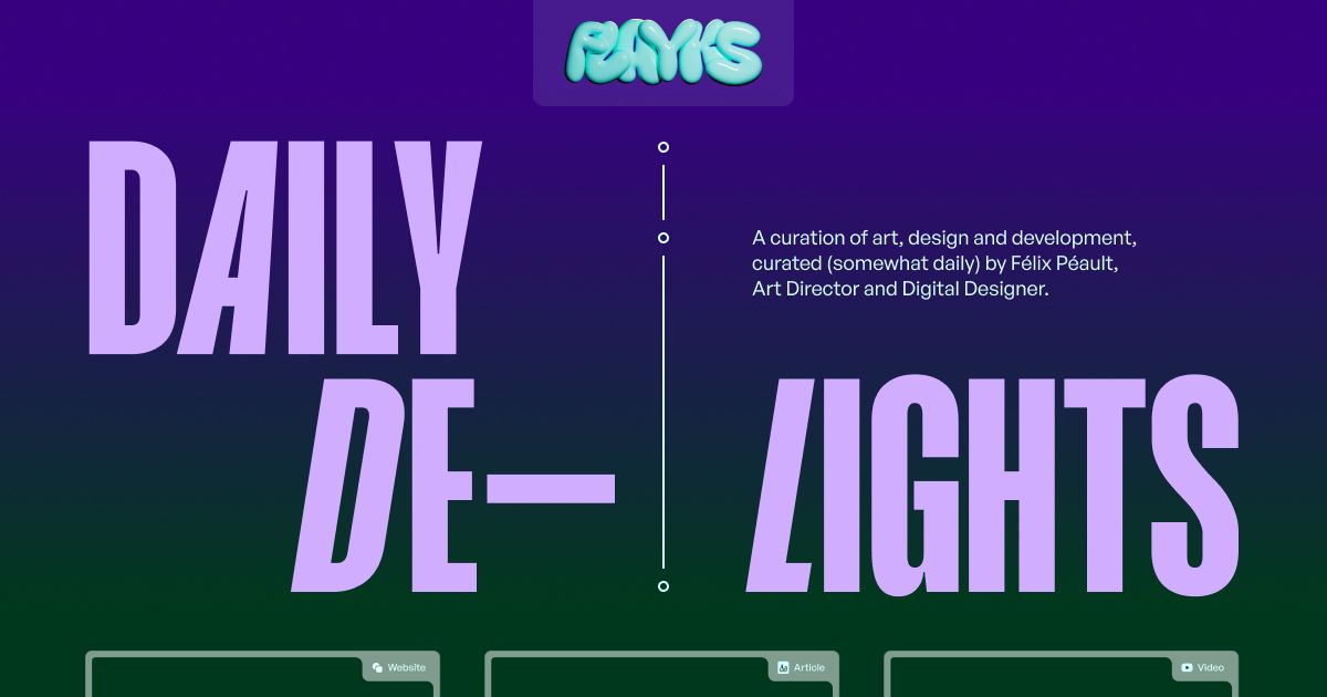 Daily Delights – Curated links by Flayks