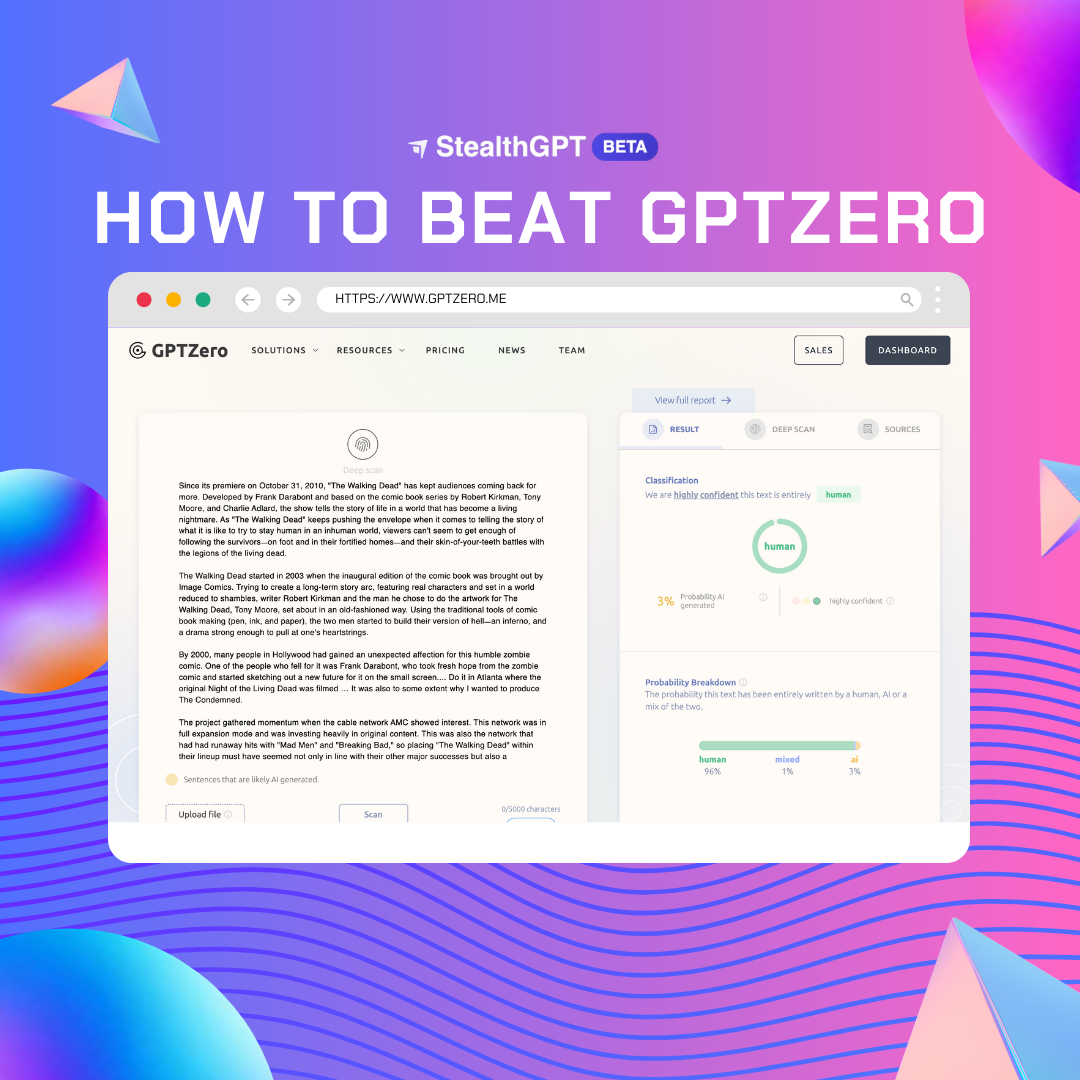 Beat GPTZero, Bypass GPTZero | Undetectable AI