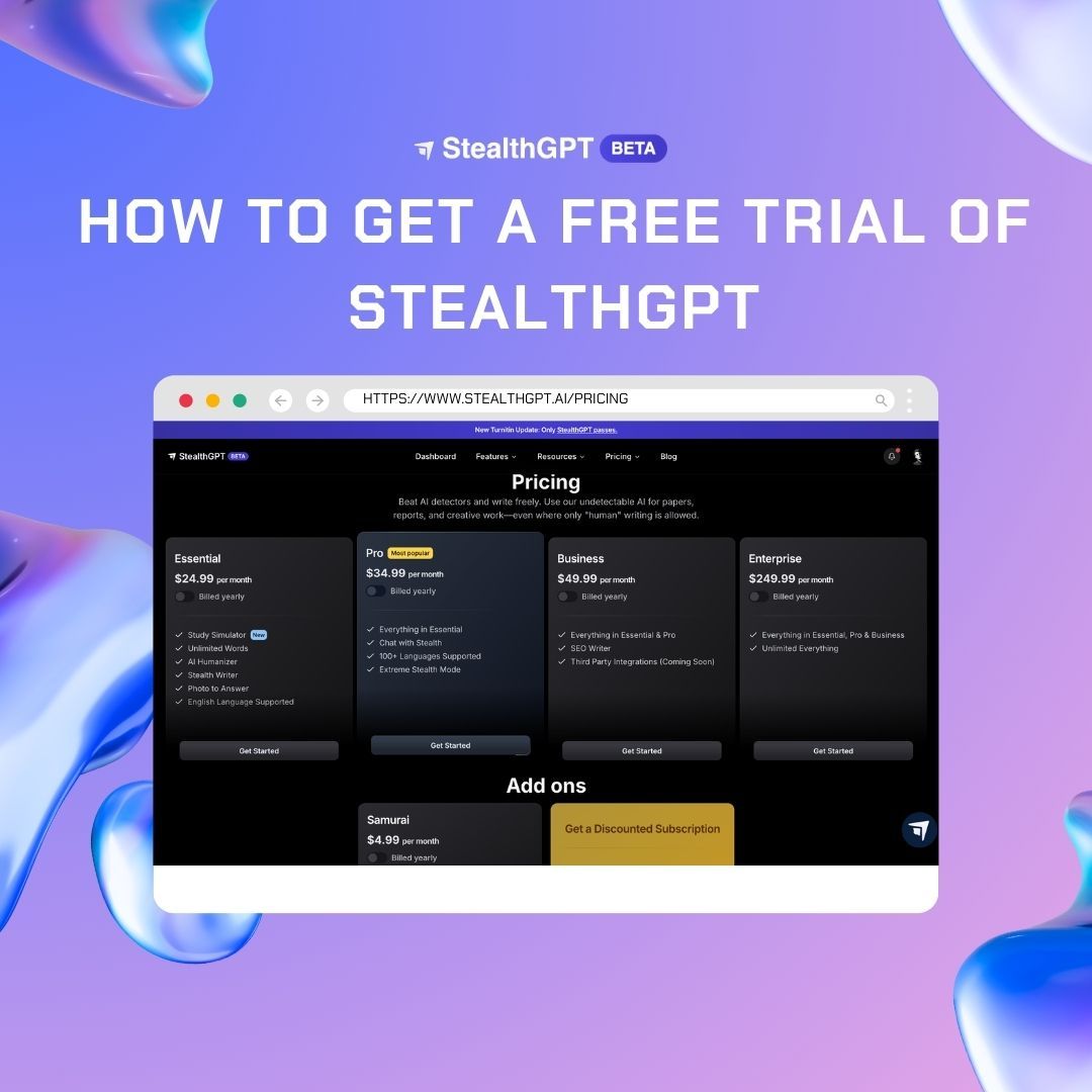 How to Get a Free Trial of StealthGPT | Undetectable AI