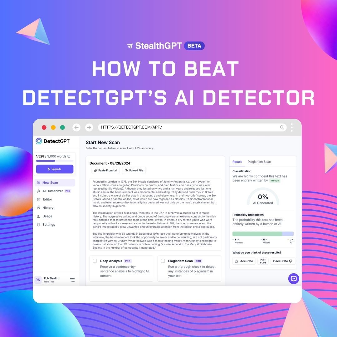 How to Bypass DetectGPT's AI Detector | Undetectable AI