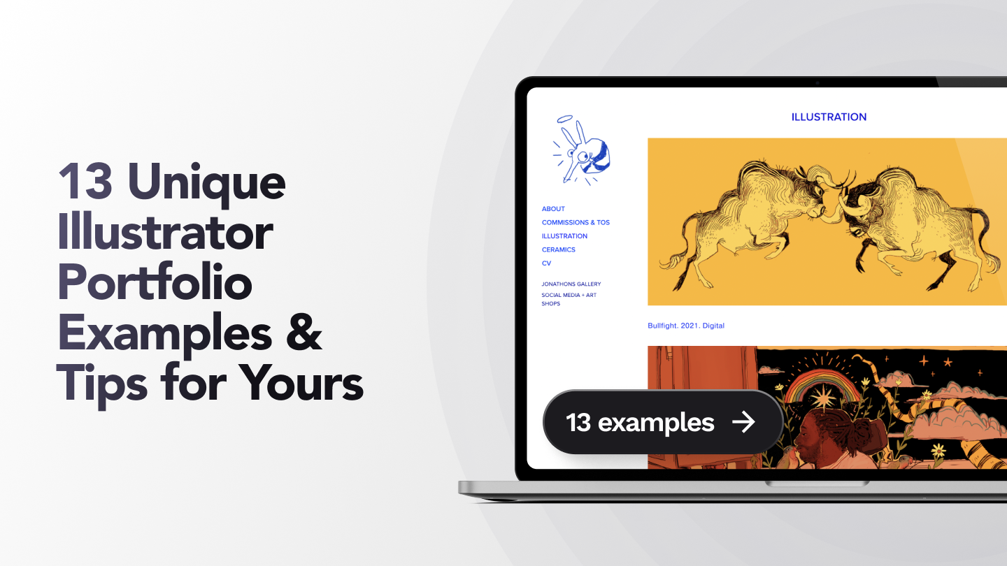 13 Unique Illustrator Portfolio Examples & Tips for Yours