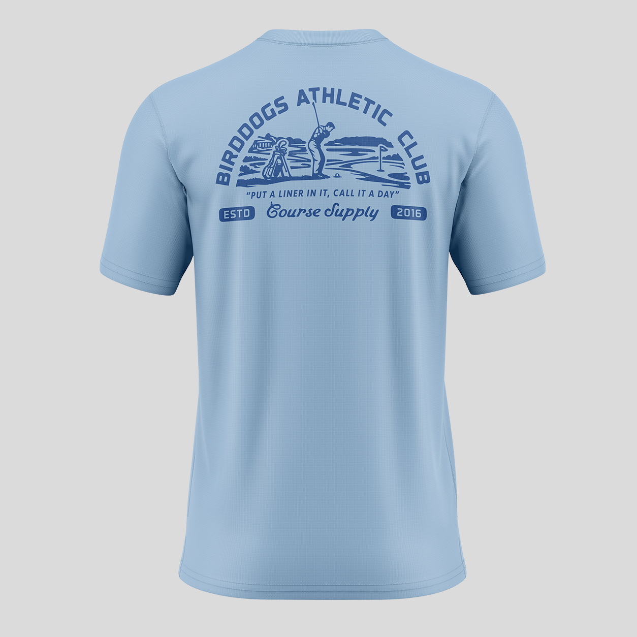 Light Blue Athletic Club Tee | birddogs