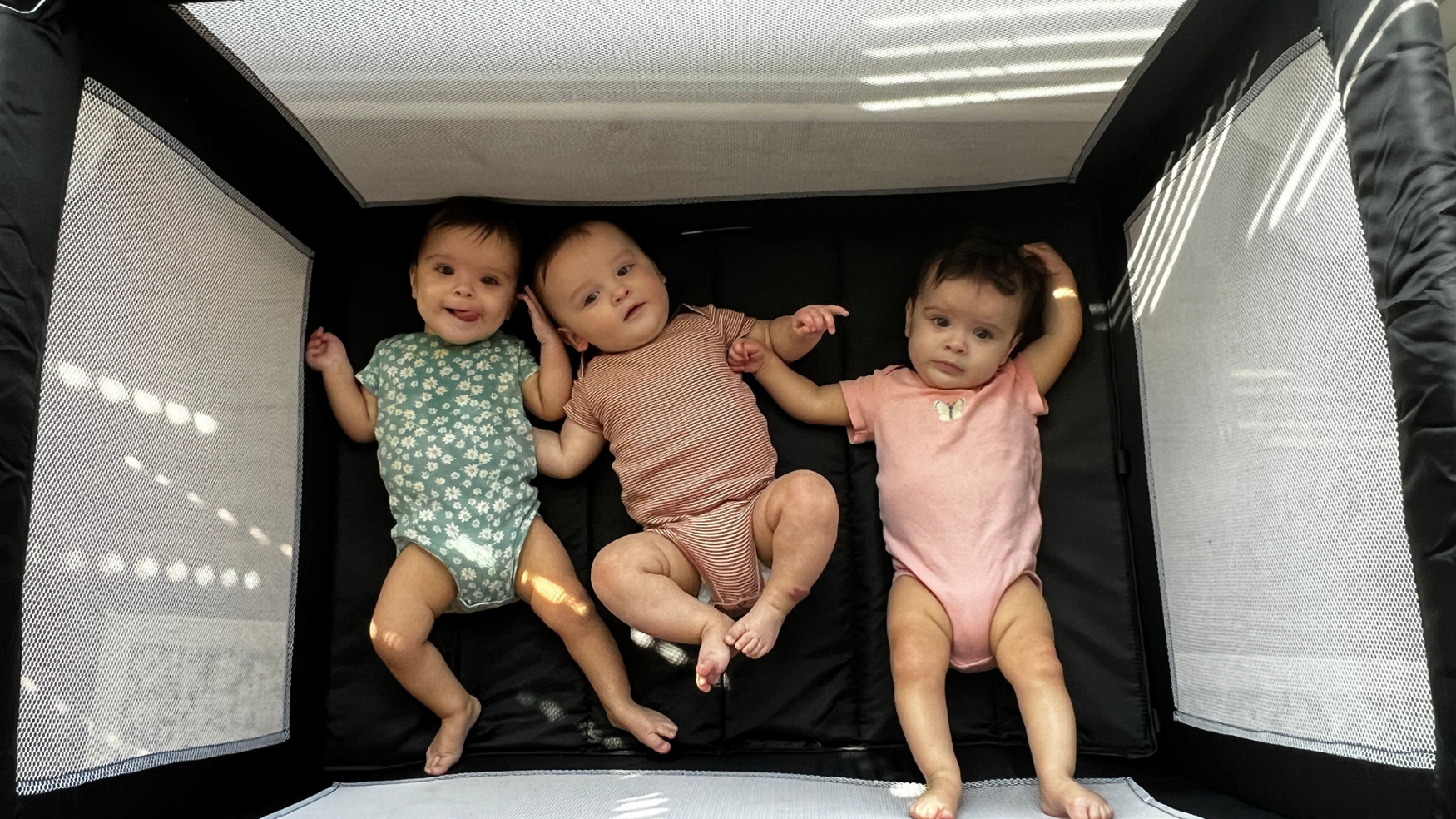 Gray Baby Ribbed Playsuit with pockets | Ever & Ever Baby