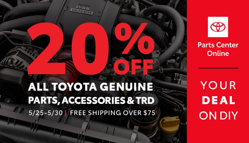 Explore genuine Toyota Parts with Toyota Parts Online