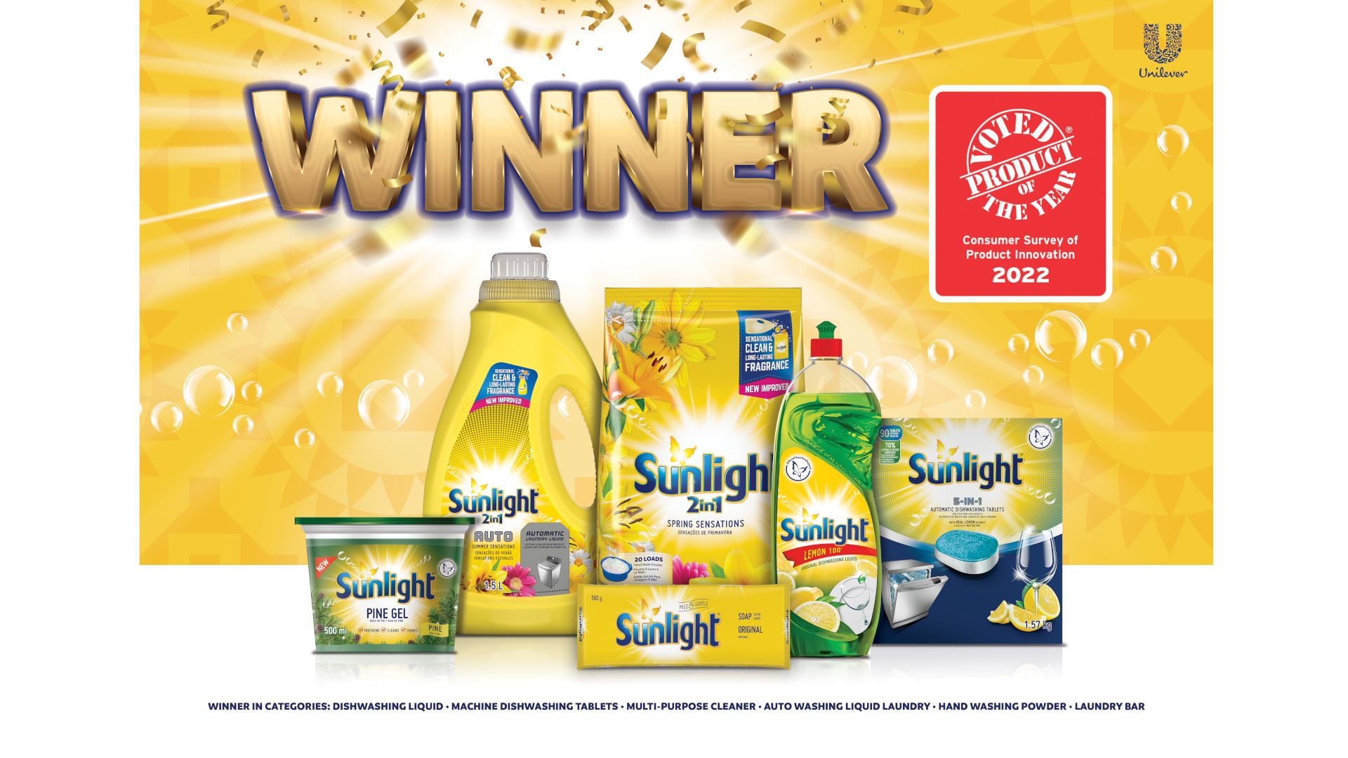 Sunlight South Africa wins Product of the Year in Six Categories | Unilever