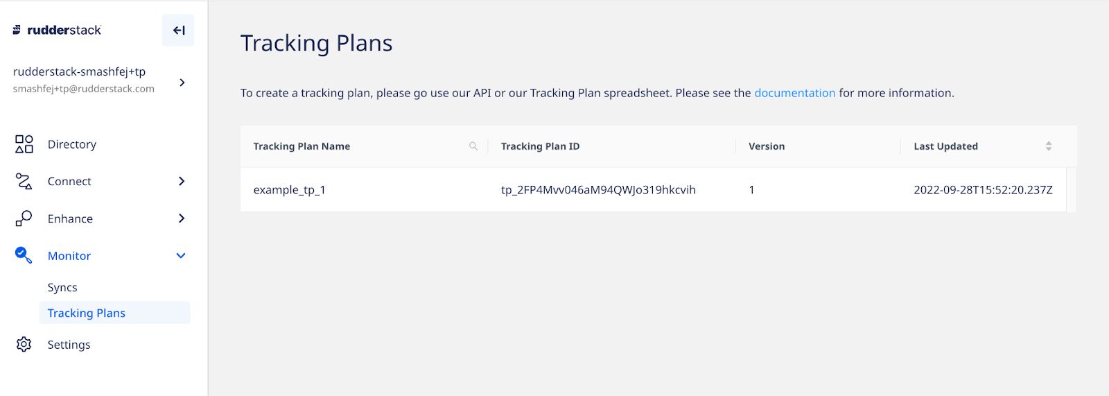 Get Started with Tracking plans