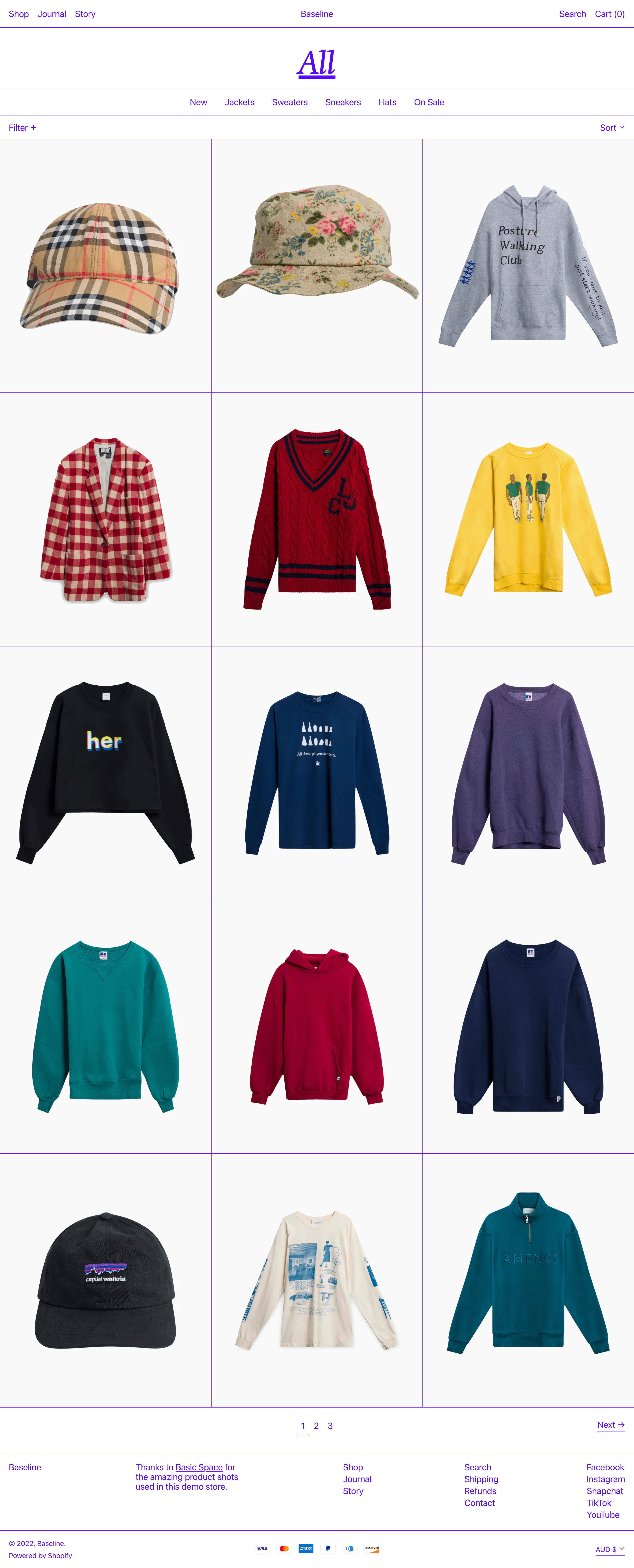 Baseline - Switch Themes