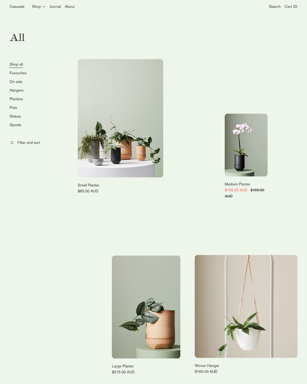 Cascade - Switch Themes