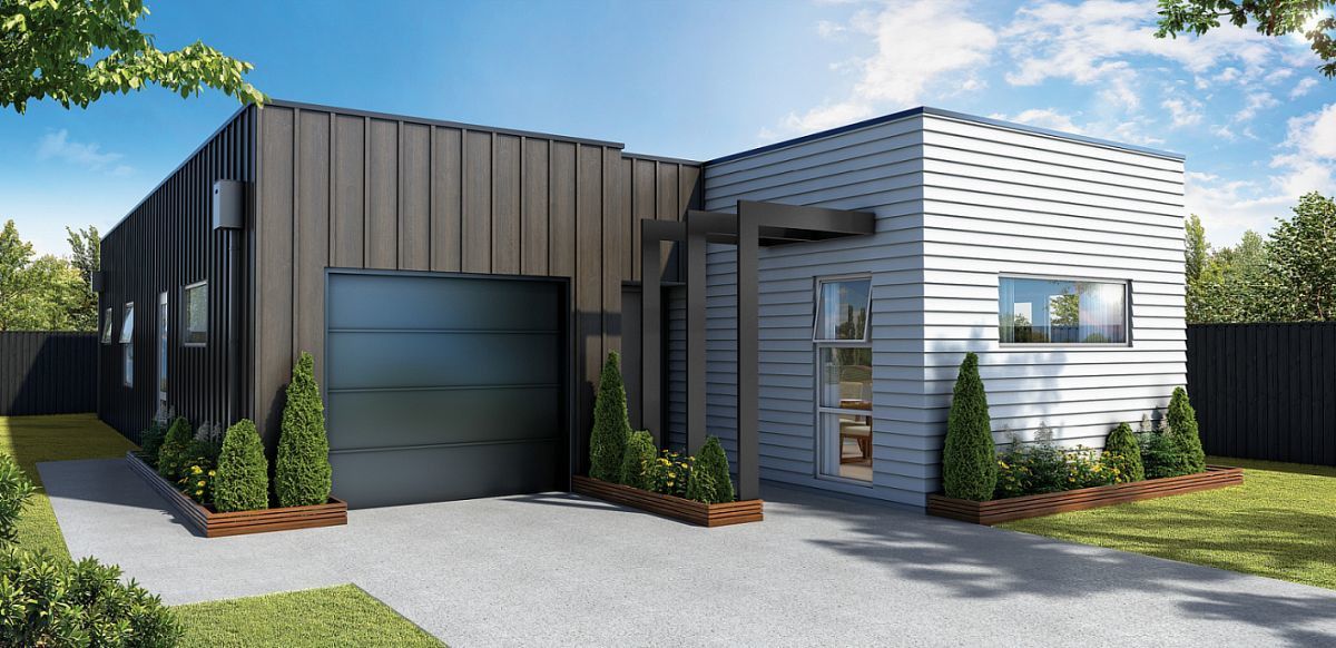 Modern concept plan offers contemporary styling. | Mike Greer Homes