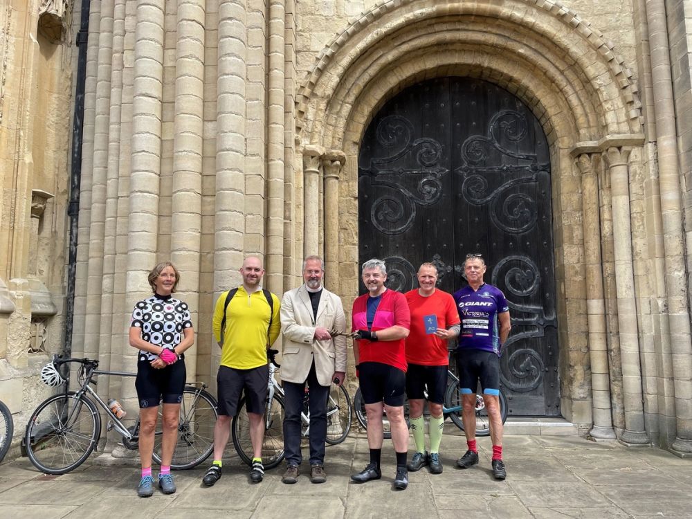 Nationwide cycle relay reaches Norwich | Norwich Cathedral