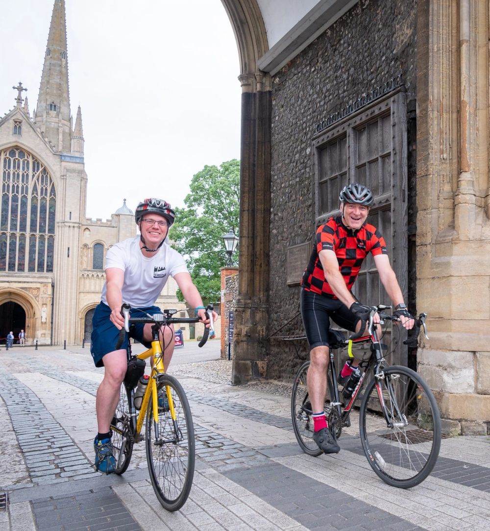 Nationwide cycle relay reaches Norwich | Norwich Cathedral