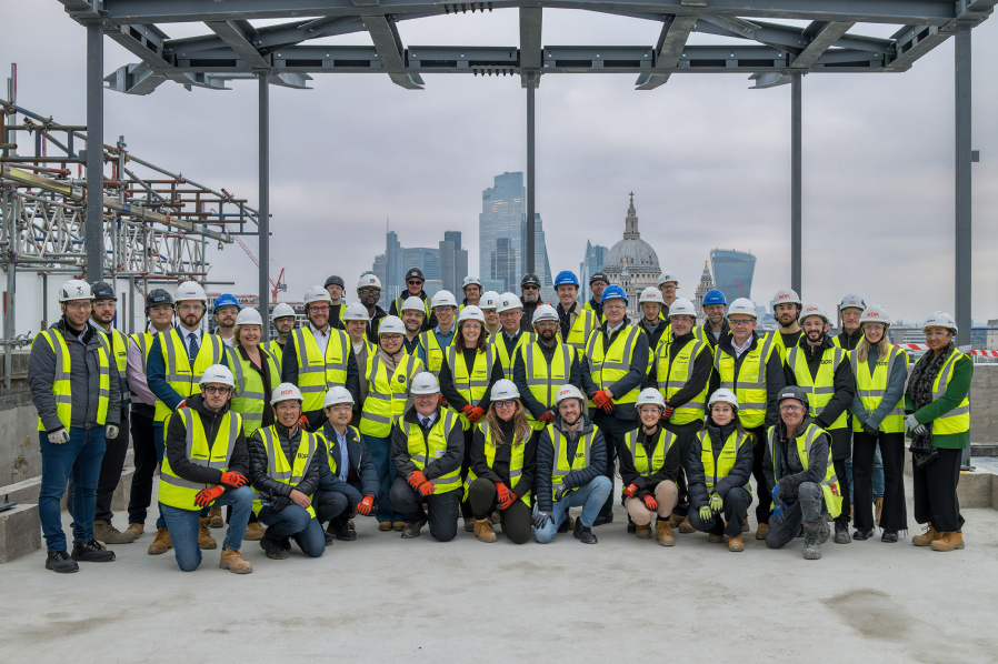 Daniel House team celebrate the building’s topping out